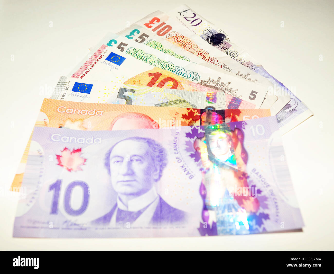 British Pound Notes Canadian Dollar Notes And European Euro Notes british-pound-notes-canadian-dollar-notes-and-european-euro-notes