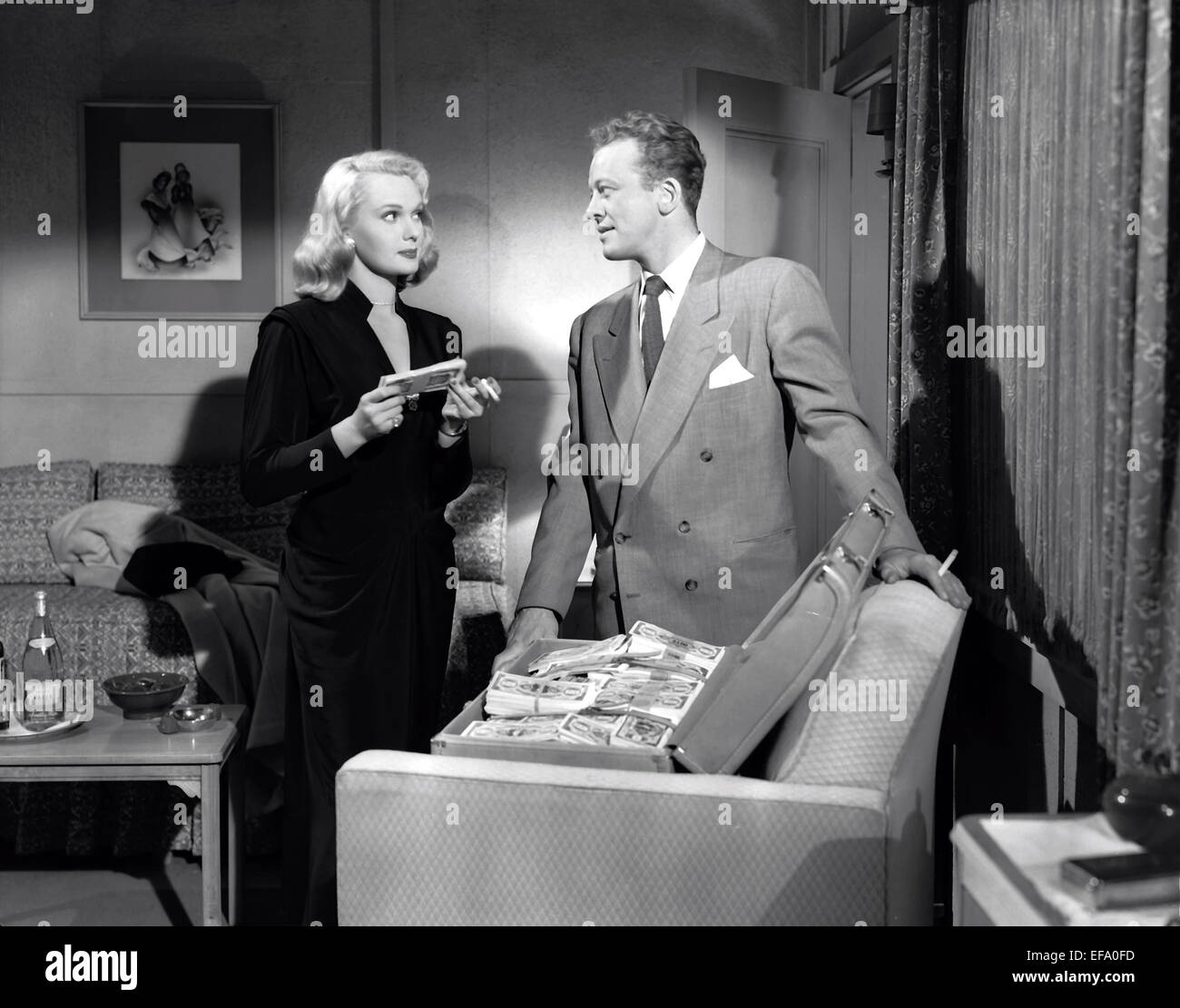ADELE JERGENS, WILLIAM TALMAN, ARMORED CAR ROBBERY, 1950 Stock Photo ...