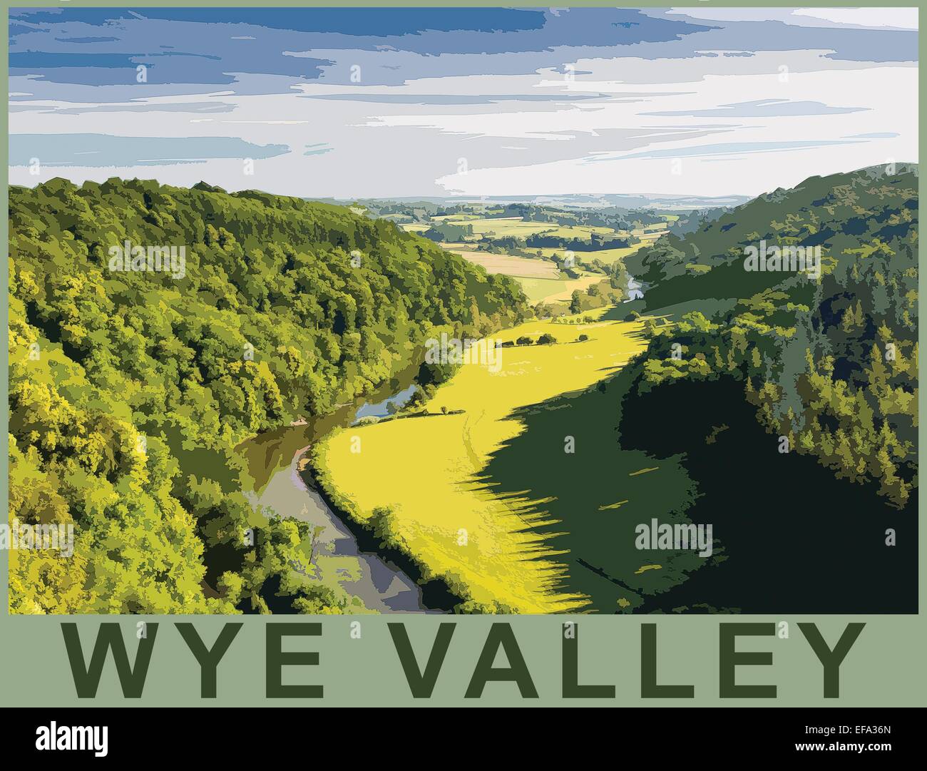 River wye valley from symonds yat rock hi-res stock photography and ...