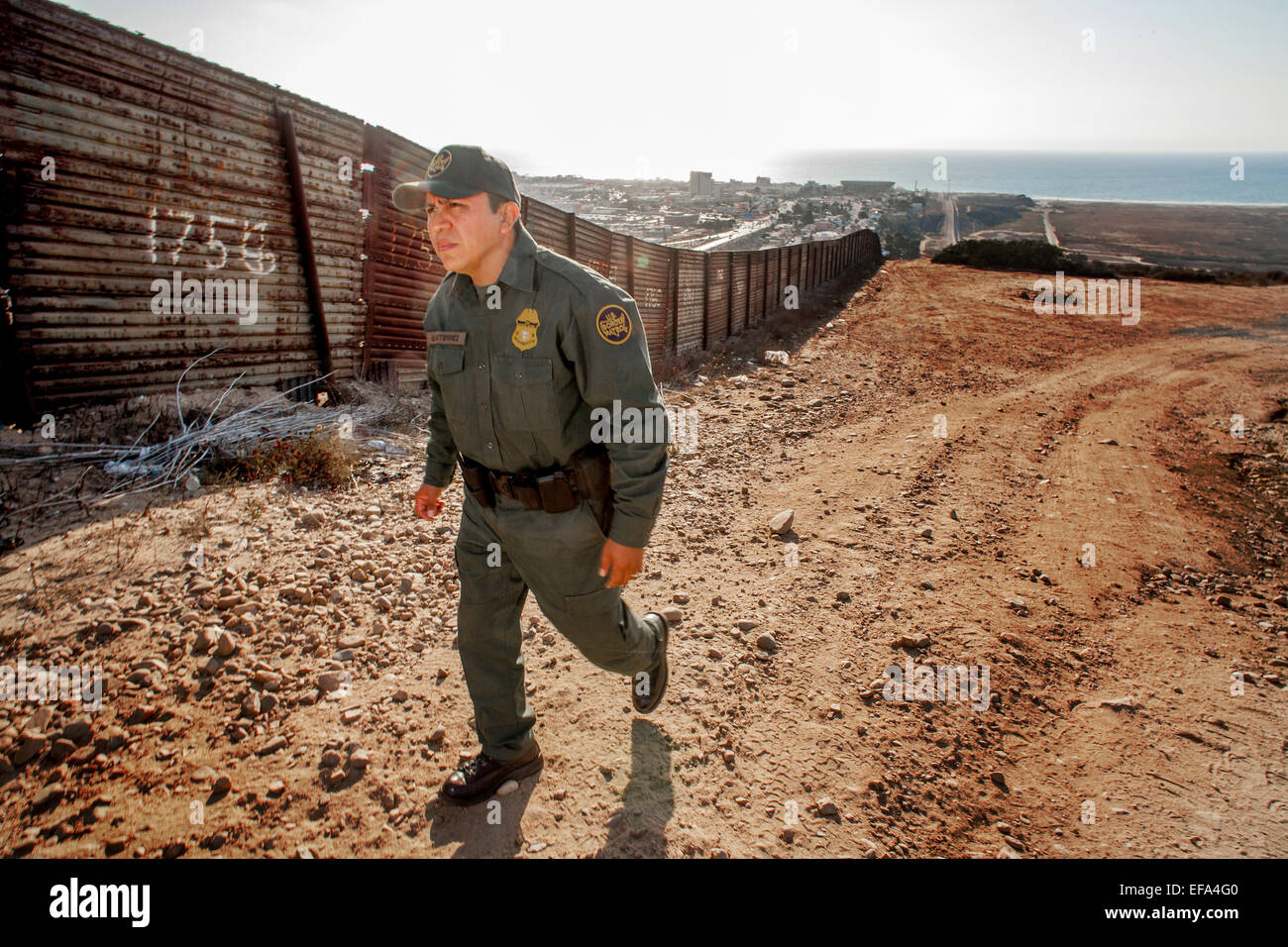 Policing the "Bunker Hill" area of the U.S./Mexico Border near Tijuana ...
