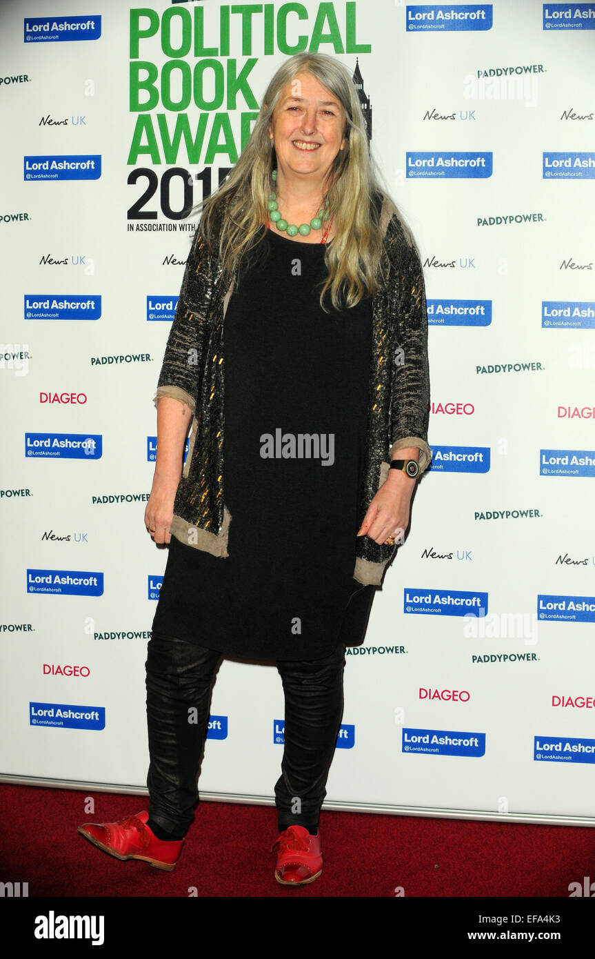 London, UK, 28 January 2015, Mary Beard, attends the Political Book ...