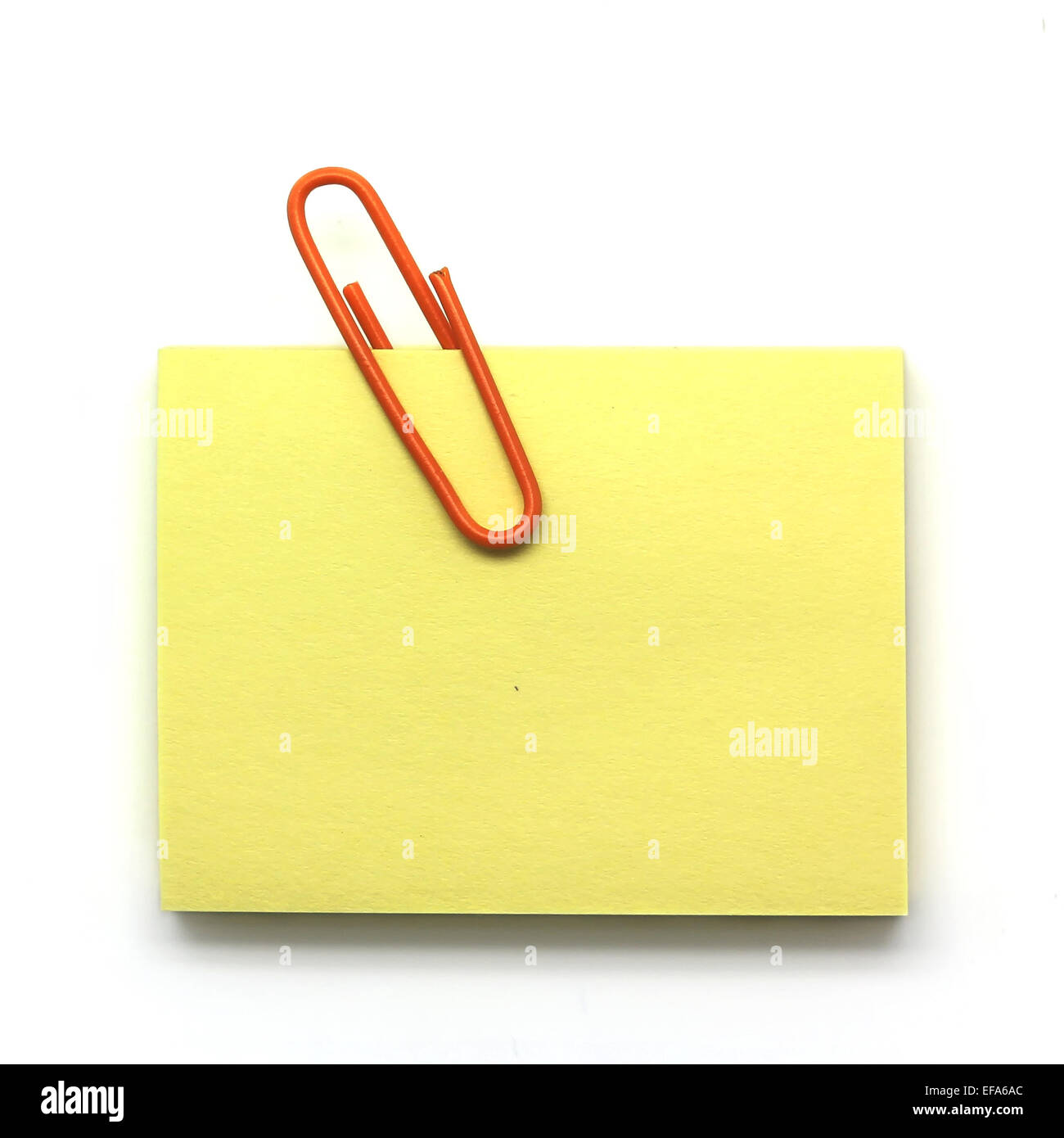 Paper clip and notepad isolated on white background Stock Photo - Alamy