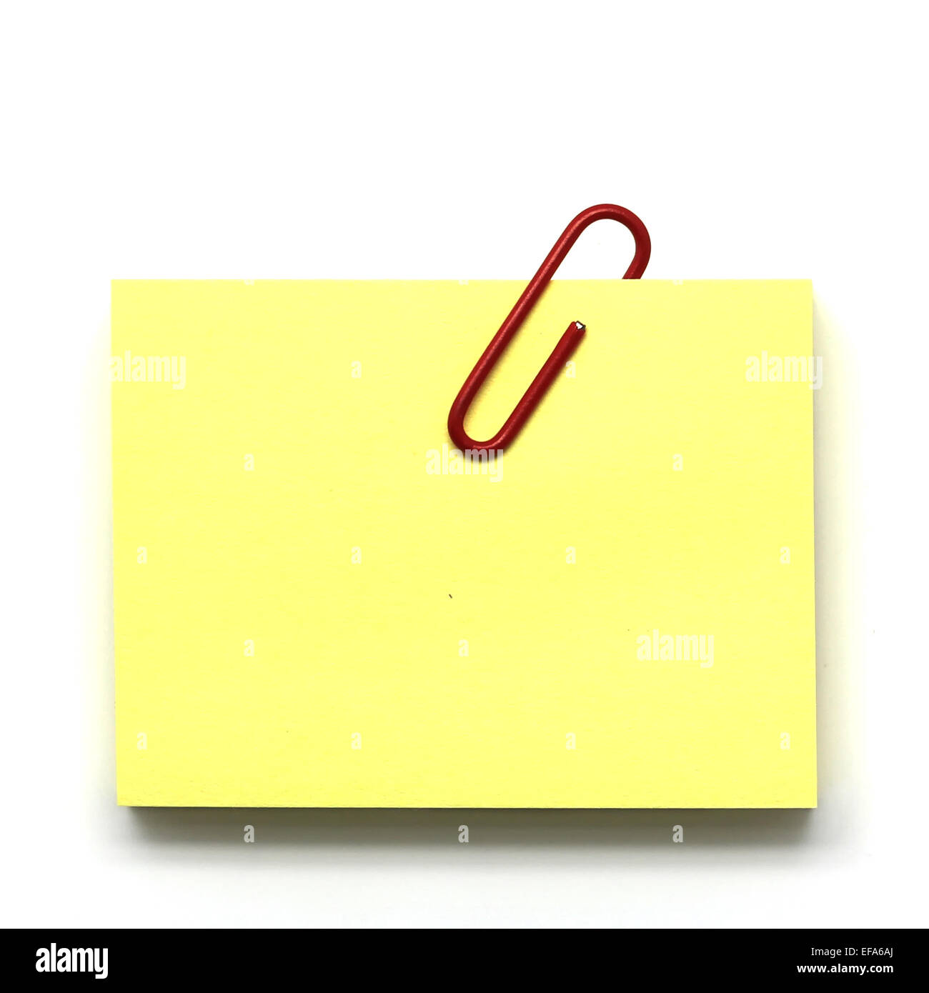 Paper clip and notepad isolated on white background Stock Photo - Alamy