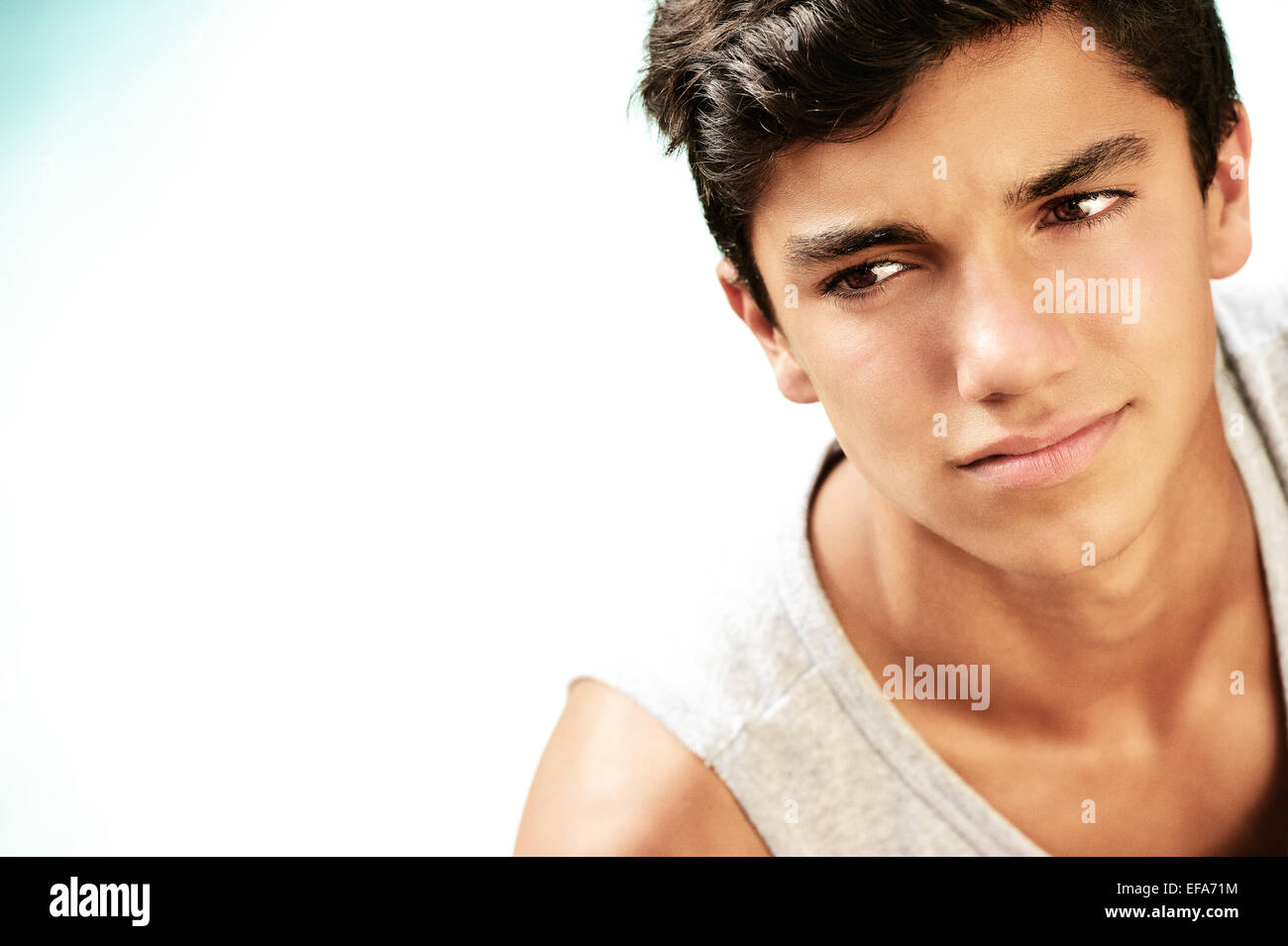 Young adolescent boy - Portrait Stock Photo - Alamy Young adolescent boy - Portrait Stock Photo - Alamy