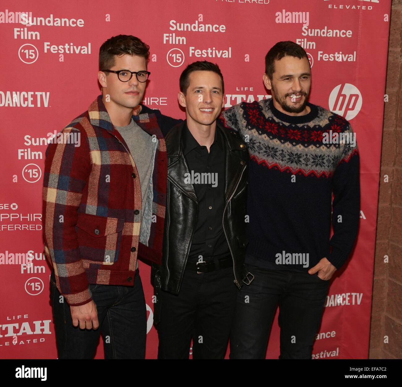 Park City, UT, USA. 29th Jan, 2015. Charlie Carver, Justin Kelly, James ...
