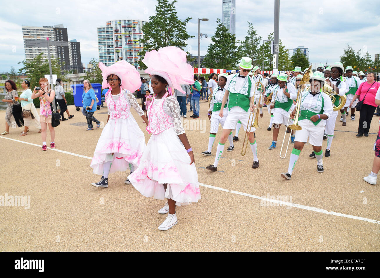 Great British Carnival parade at the Queen Elizabeth Olympic Park in ...
