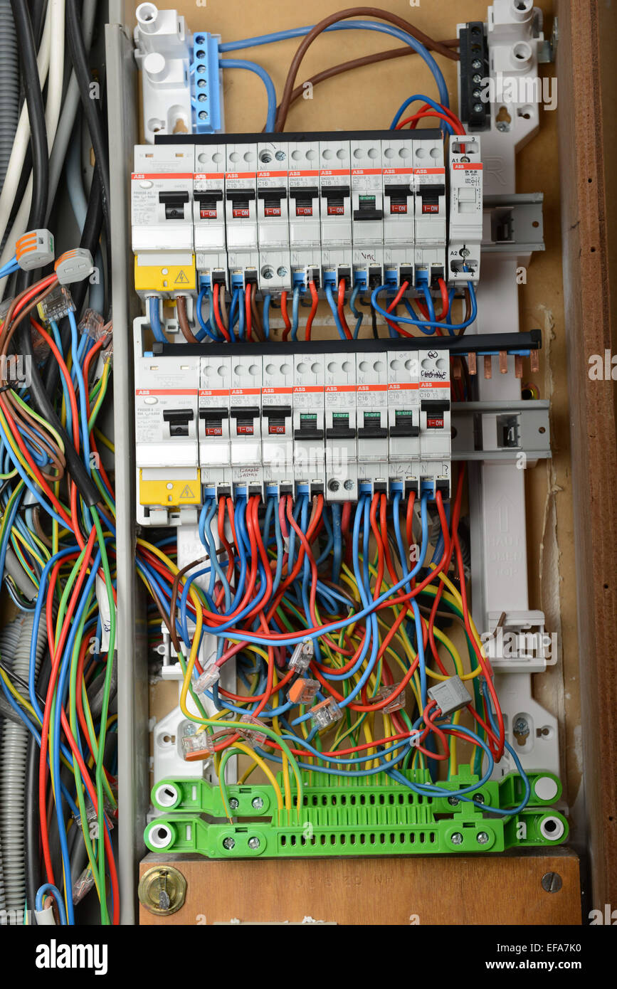 Electrical renovation work Stock Photo - Alamy