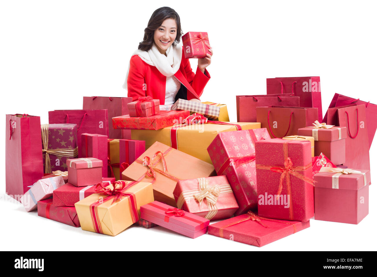 Indian person giving gifts hi-res stock photography and images - Alamy