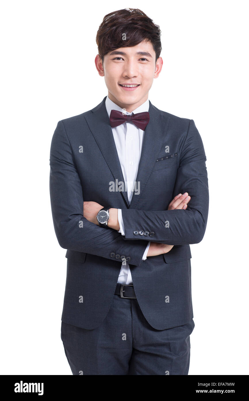 Portrait of confident young man Stock Photo - Alamy