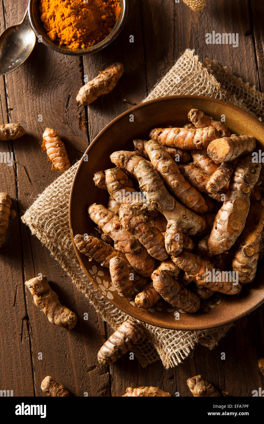 Raw organic turmeric spice hi-res stock photography and images - Alamy