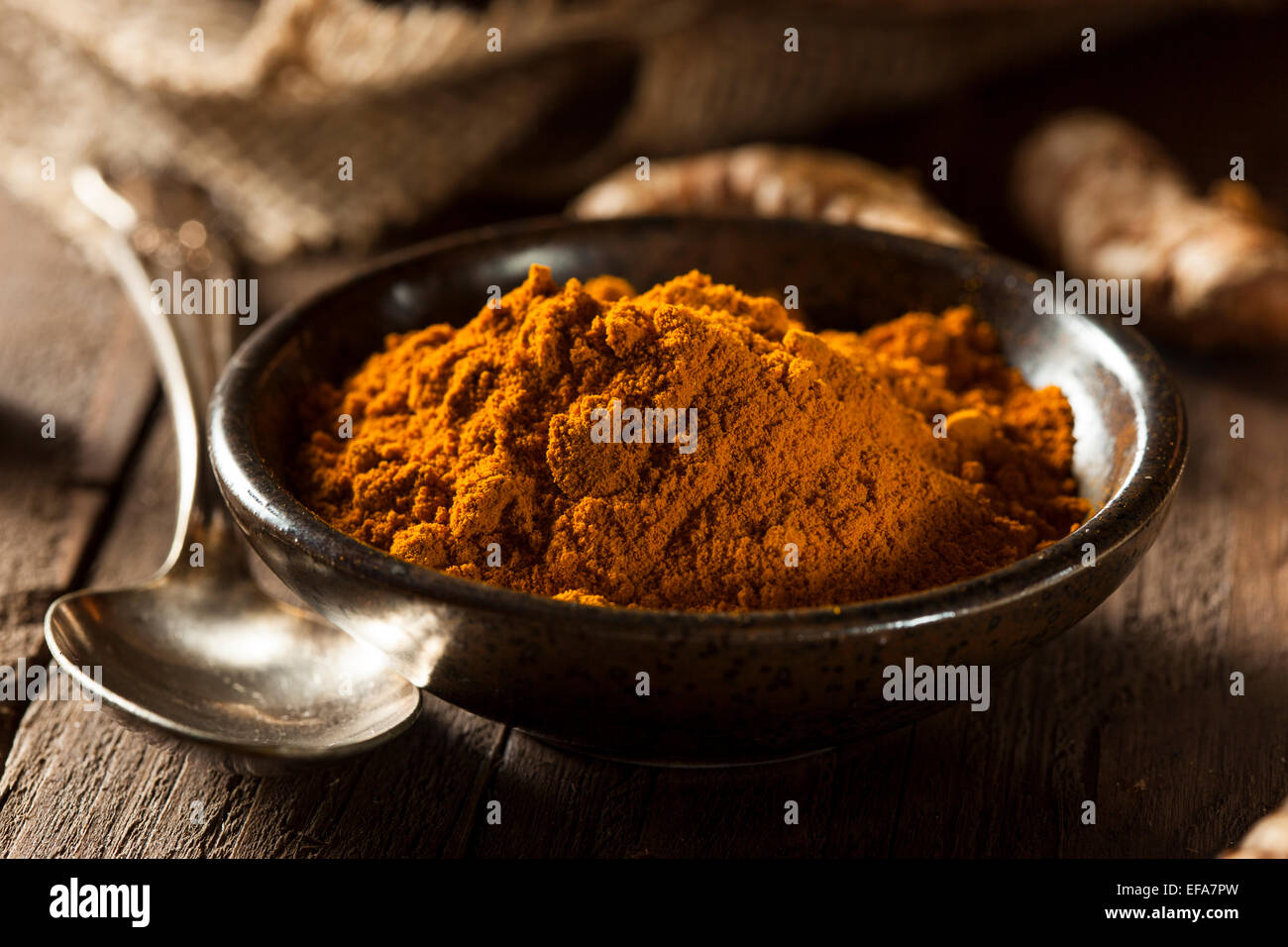 Raw organic turmeric spice hi-res stock photography and images - Alamy