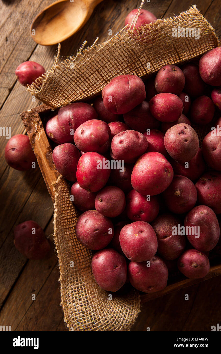 Red potato in basket hi-res stock photography and images - Alamy