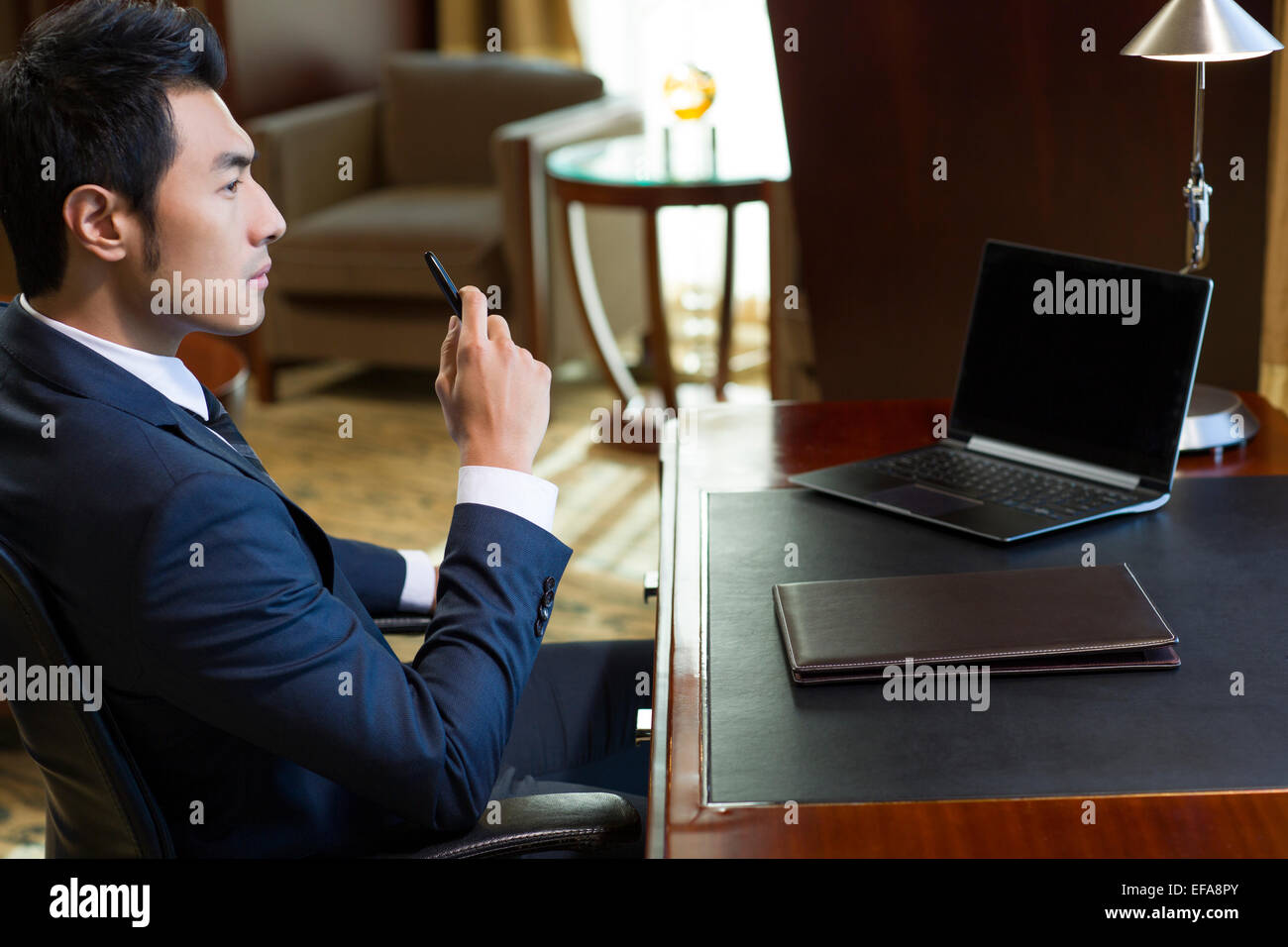Success attitude man writing on hi-res stock photography and images - Alamy