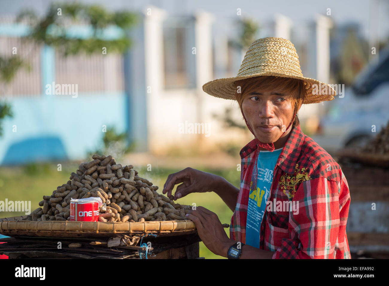 Faces of Myanmar Stock Photo - Alamy