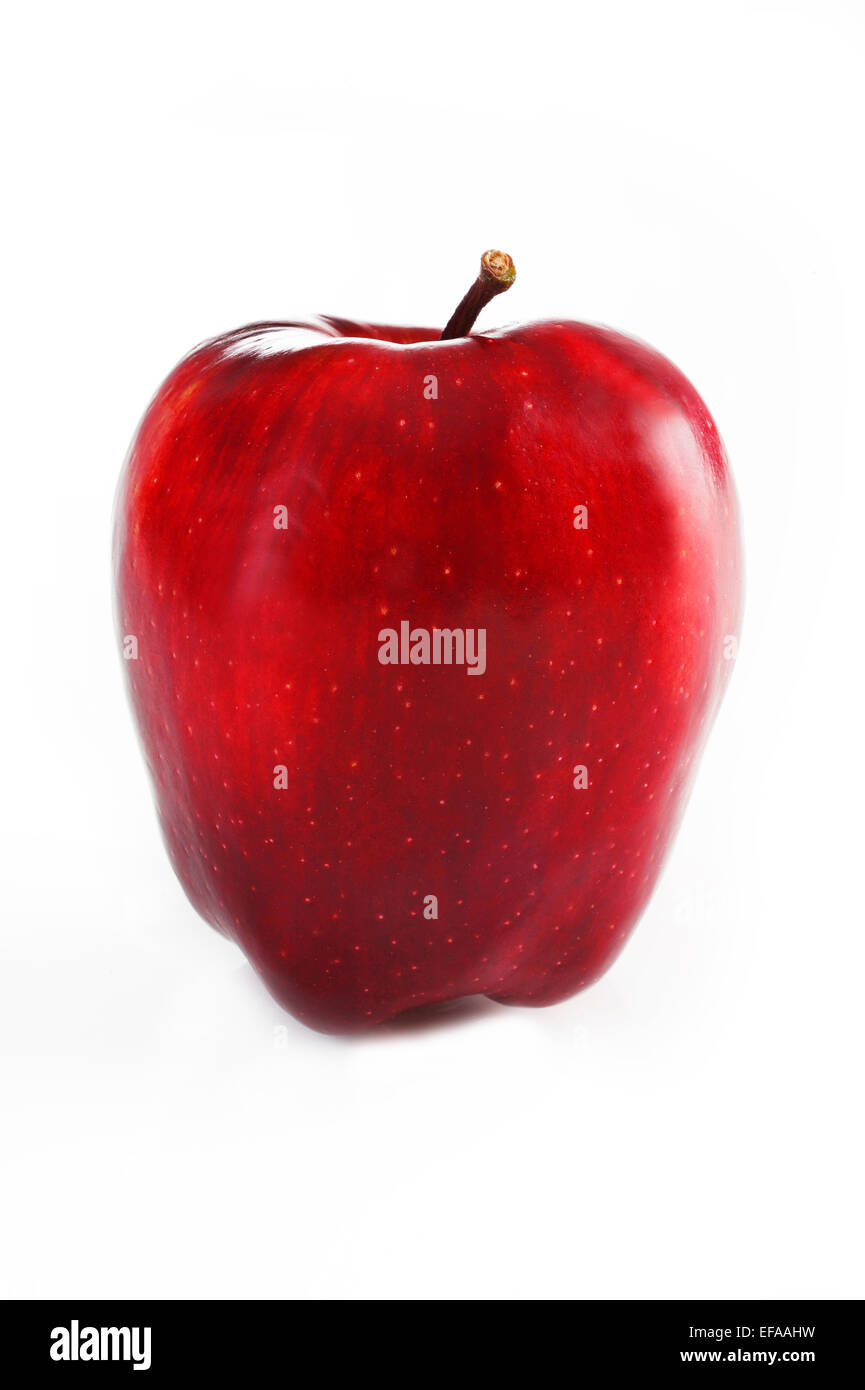 apple on white background Stock Photo - Alamy