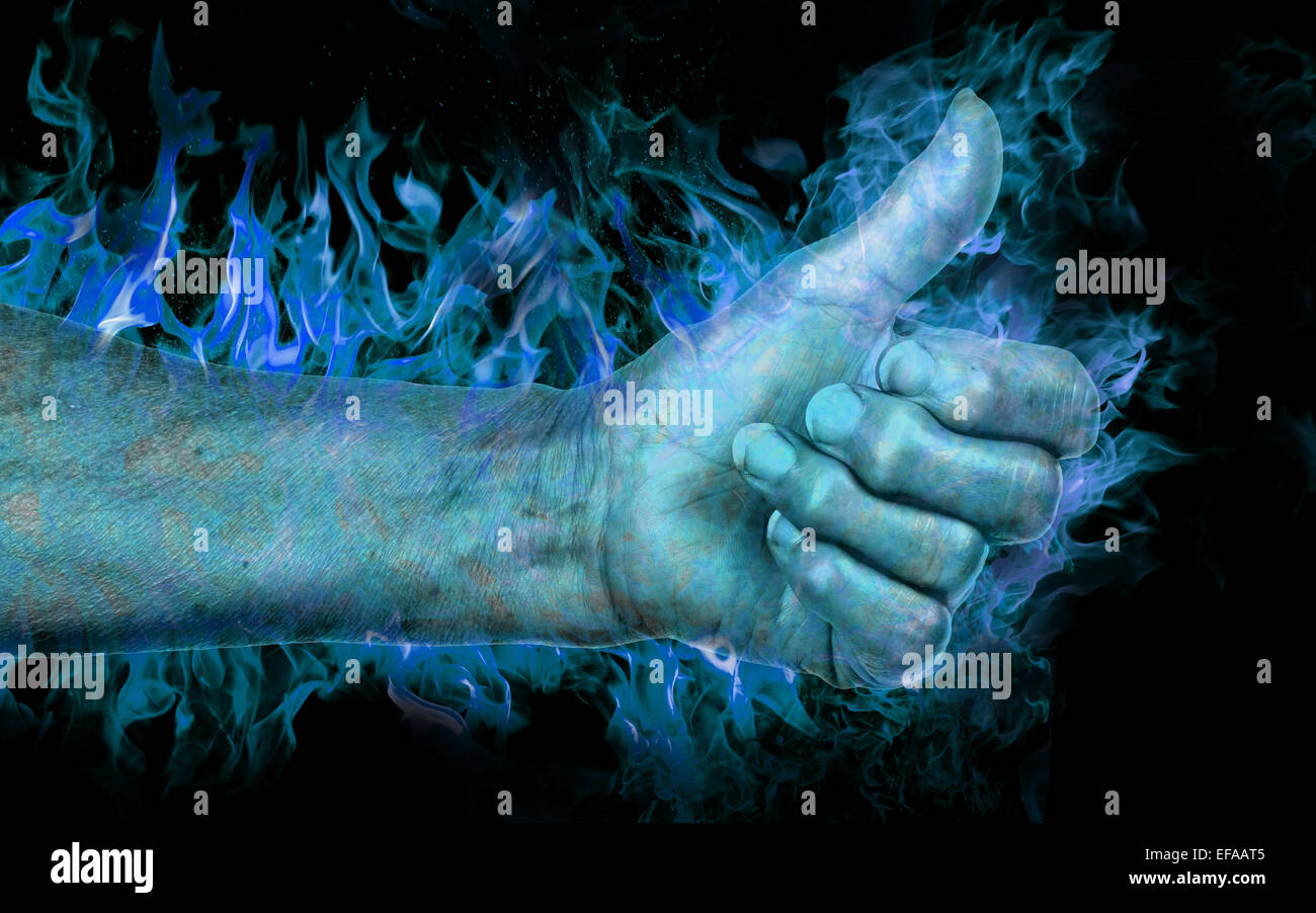 Ghost hand thumbs up hi-res stock photography and images - Alamy