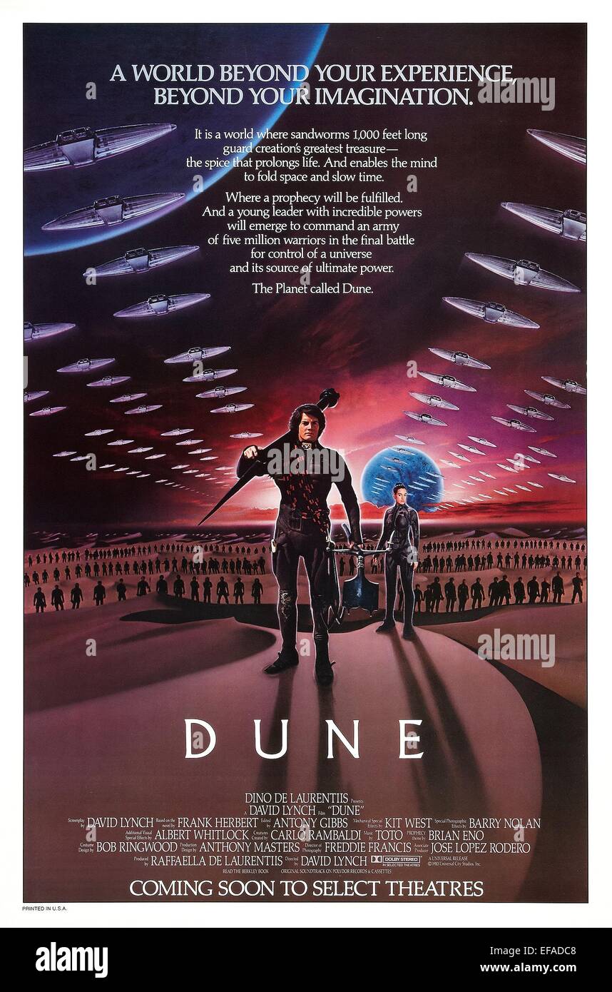 Dune Movie Poster High Resolution Stock Photography and Images - Alamy