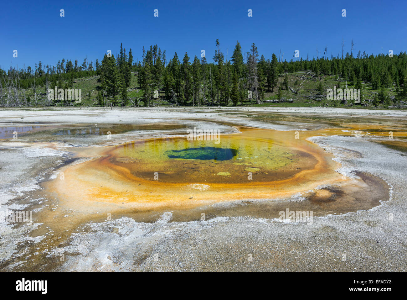 Chromatic pool yellowstone hi-res stock photography and images - Alamy
