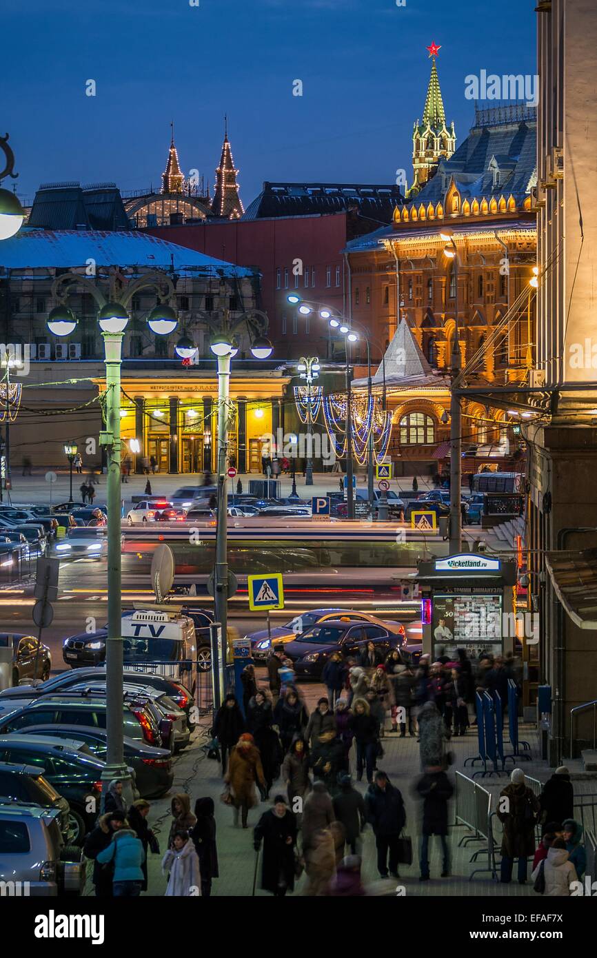 Russia, Moscow. Theatre Square Stock Photo - Alamy