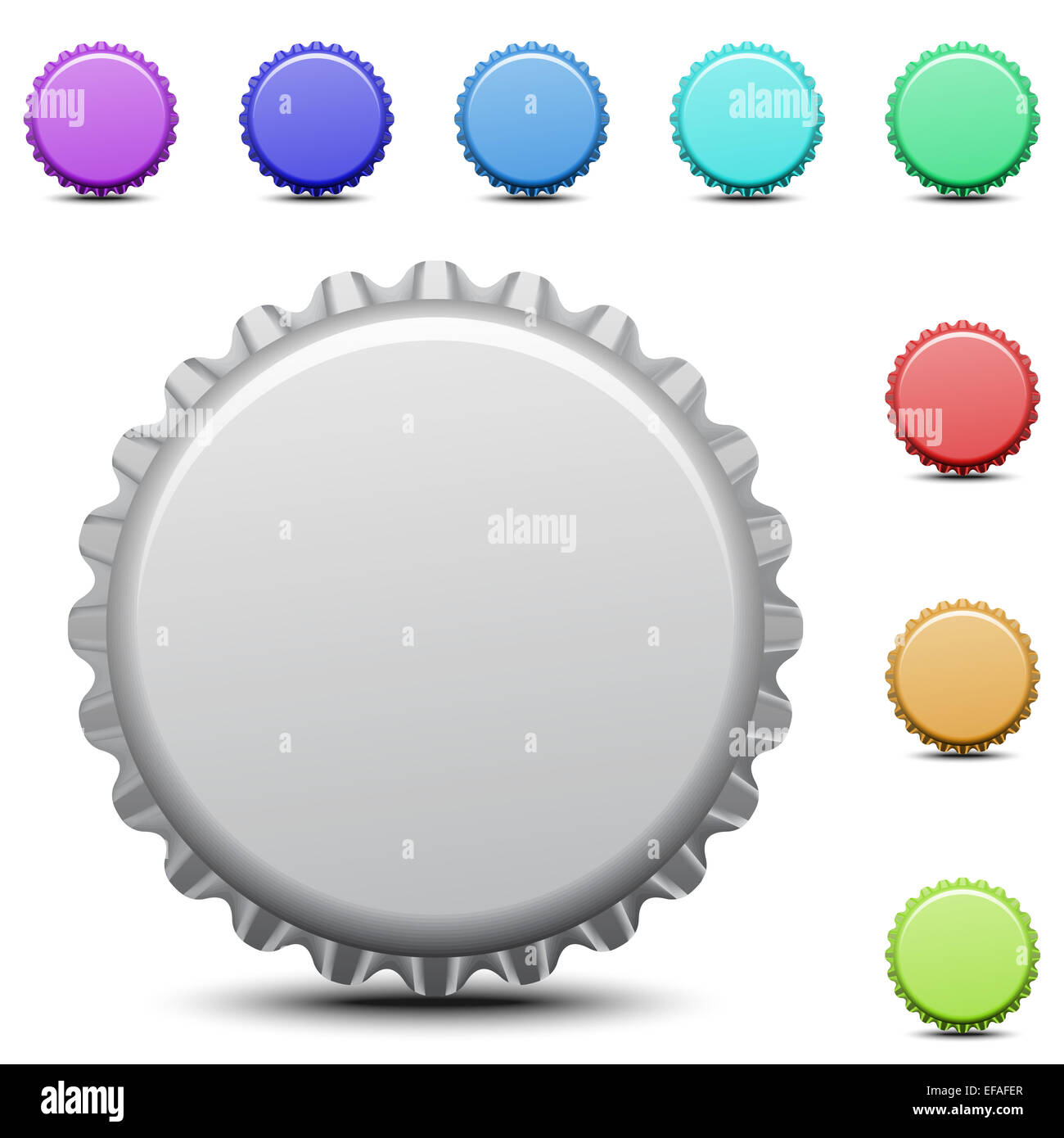 Blank Bottle Cap Template