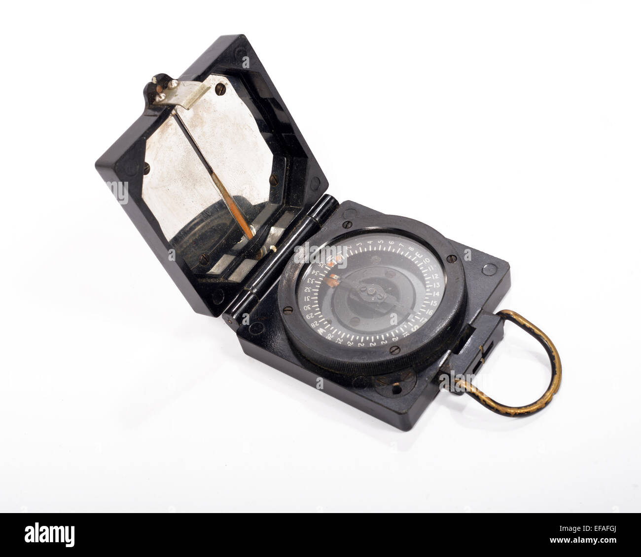 Compass British military on the white background Stock Photo - Alamy