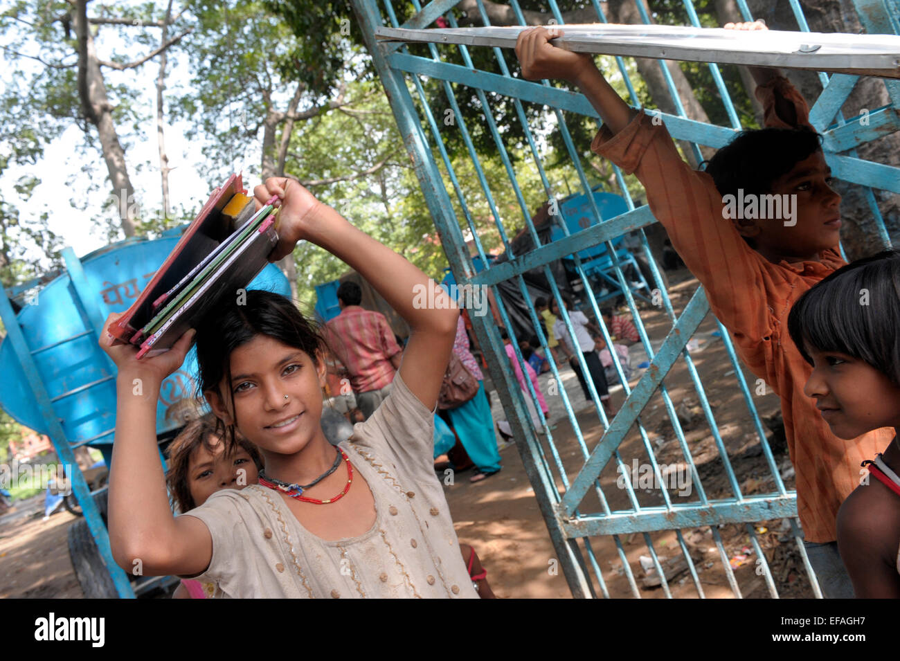 bus schools visit slum areas of delhi india to provide kids with ...