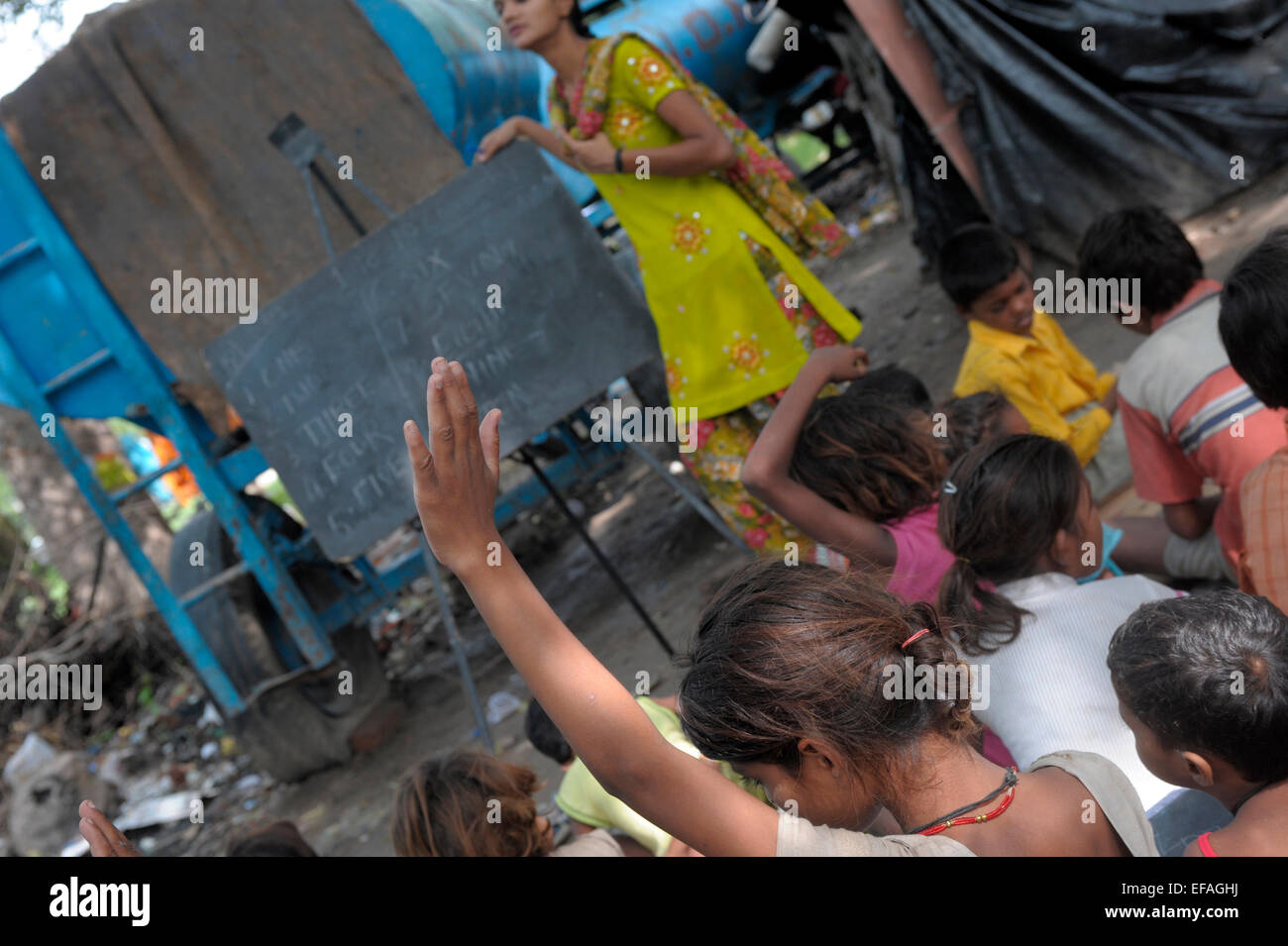 bus schools visit slum areas of delhi india to provide kids with ...