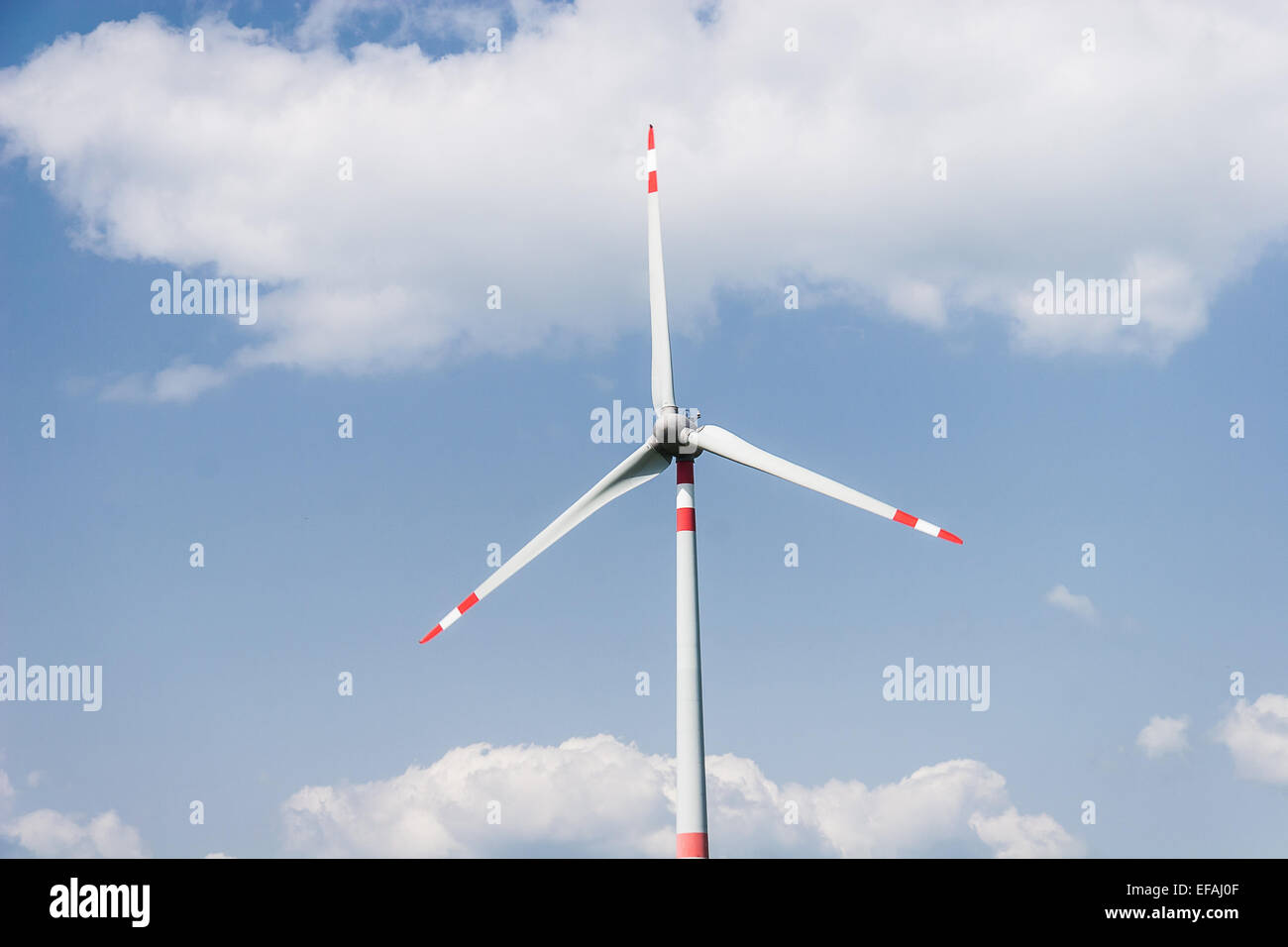 White Wind Turbine Stock Photo - Alamy