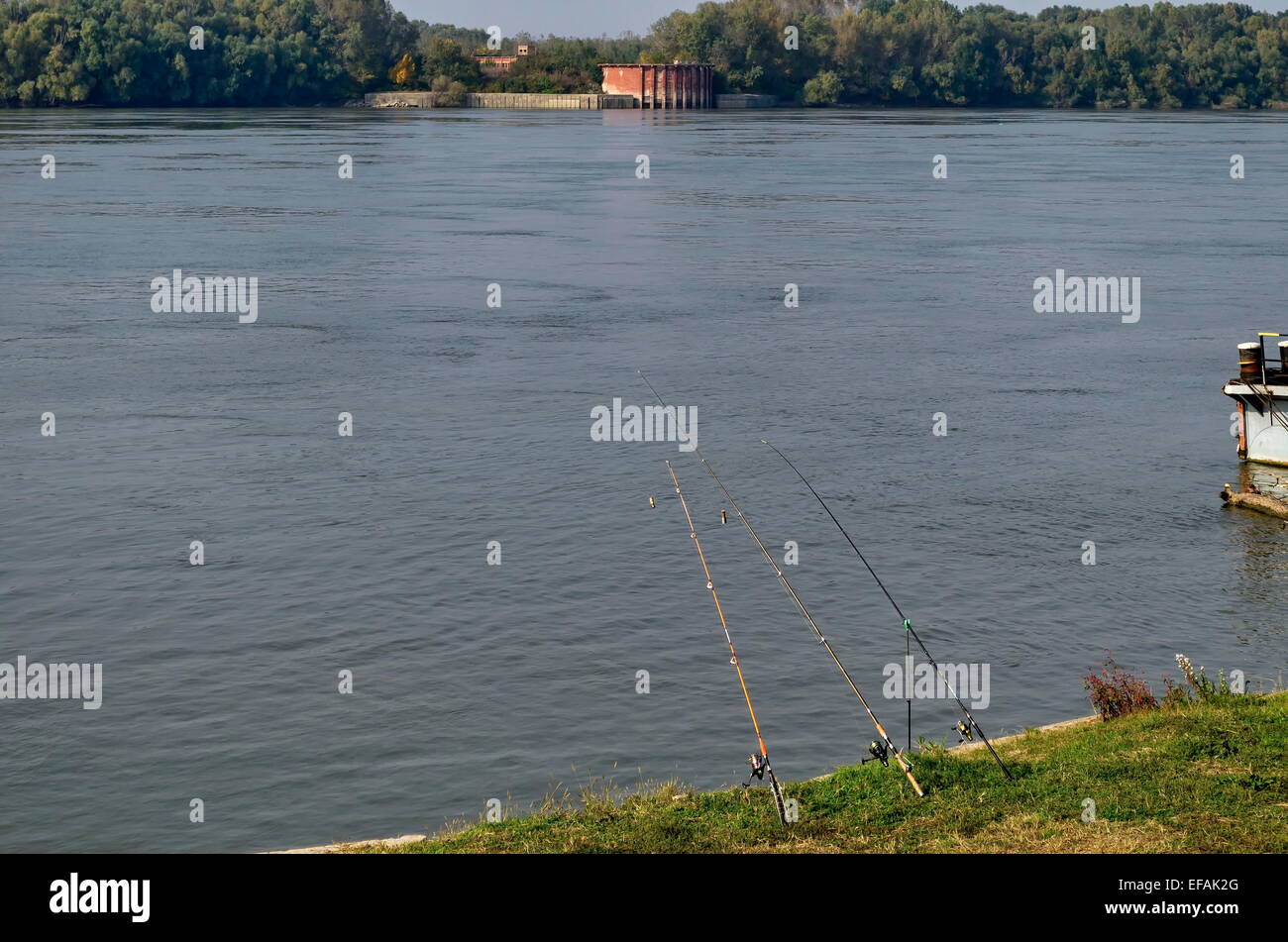 Riverside of river Danube by Ruse town, Bulgaria Stock Photo - Alamy
