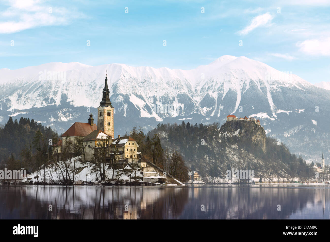 Winter in lake bled hi-res stock photography and images - Alamy