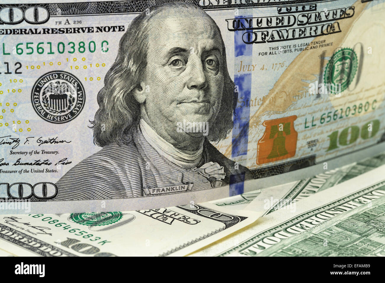 One hundred dollar note hi-res stock photography and images - Alamy