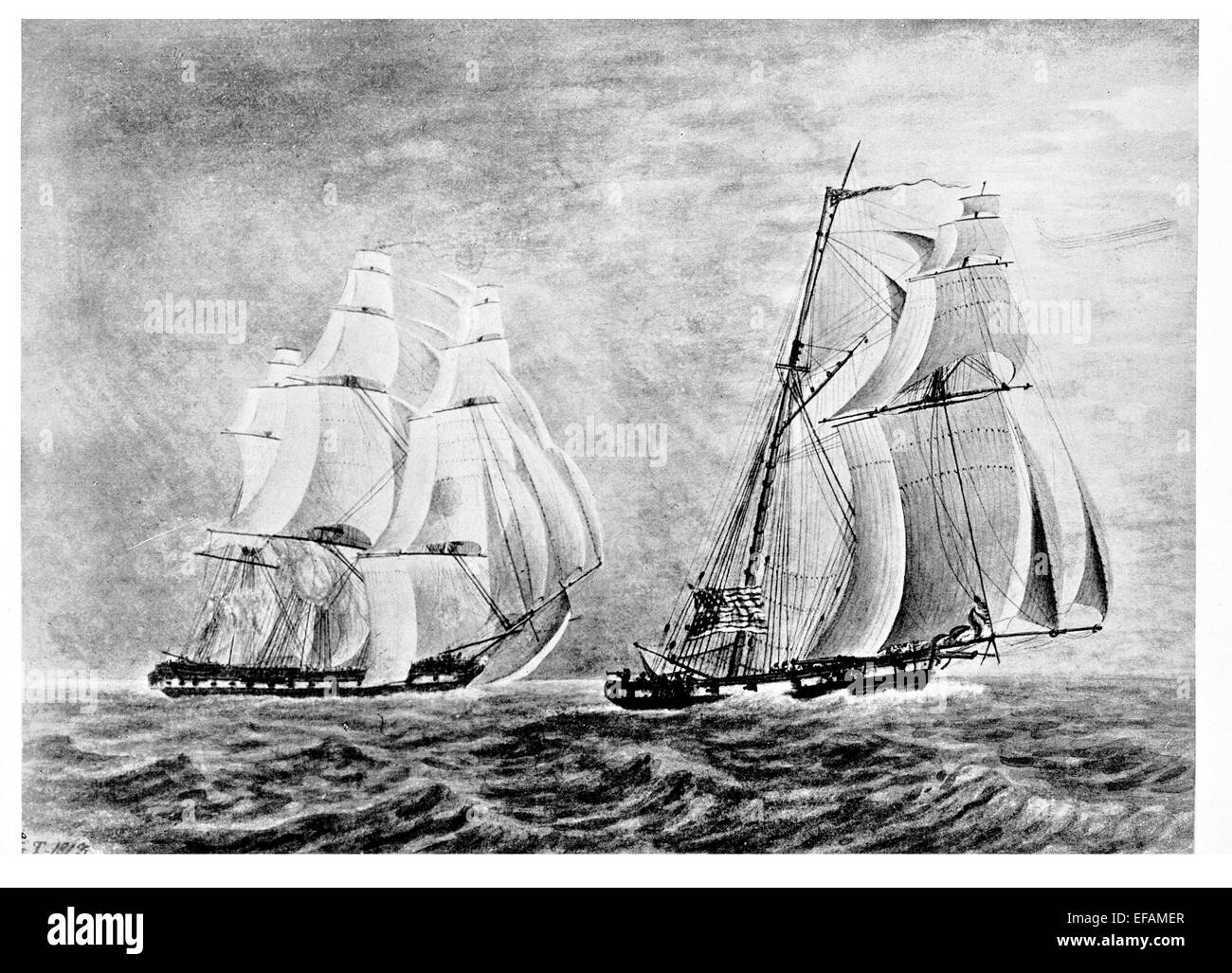 H.M.S. Andromache formerly French frigate Junon 1787 captured 1799 ...