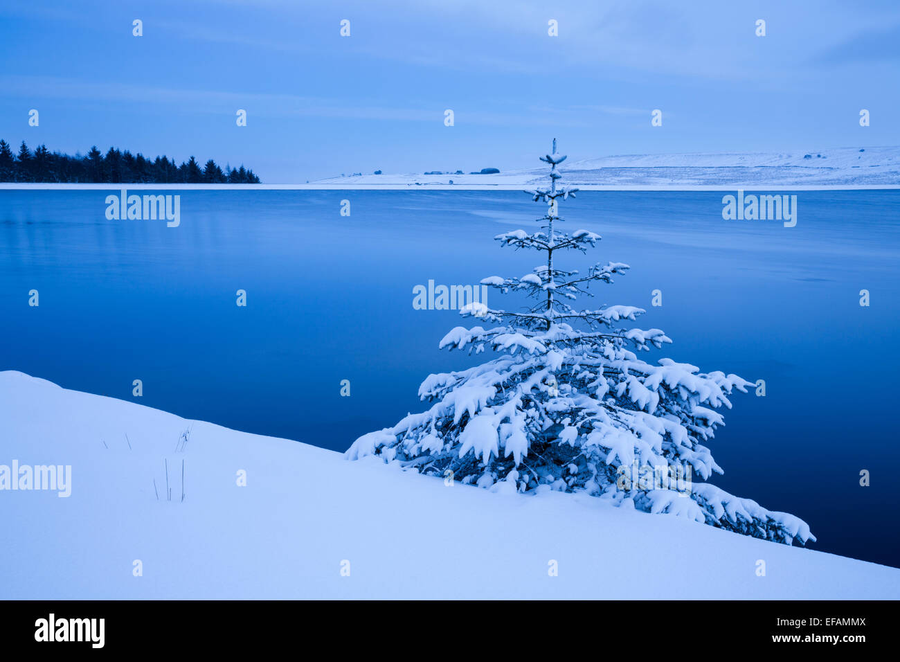 Redmires Reservoir, Peak District, South Yorkshire, UK. 29th January ...