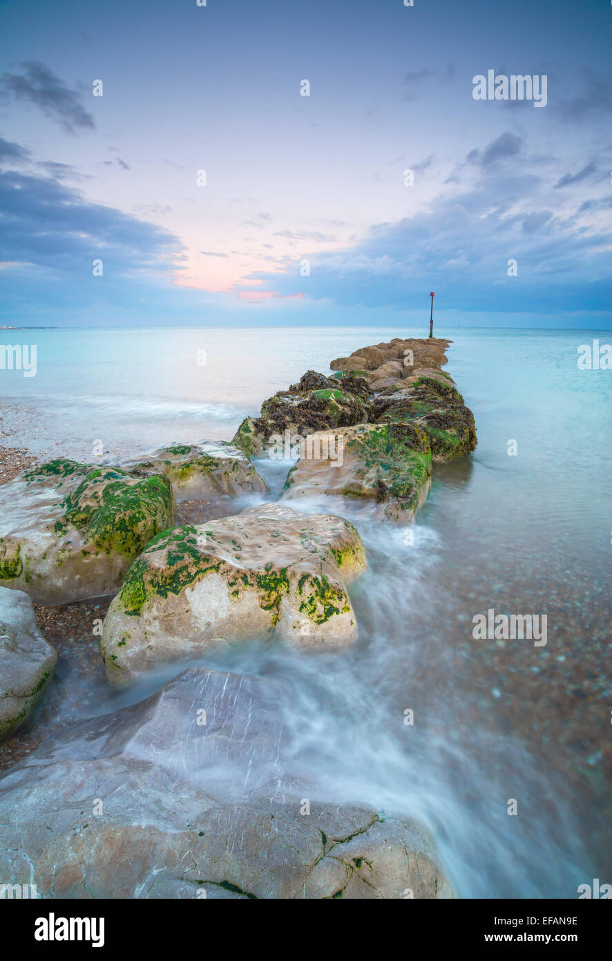 Blue Pagham Rocks Stock Photo - Alamy