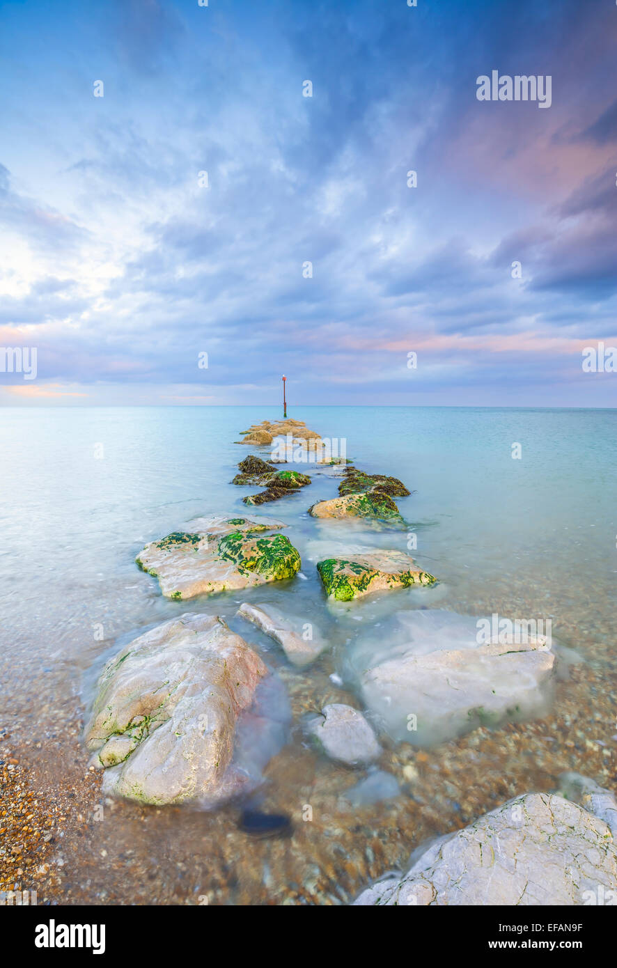 Blue Pagham Rocks Stock Photo - Alamy