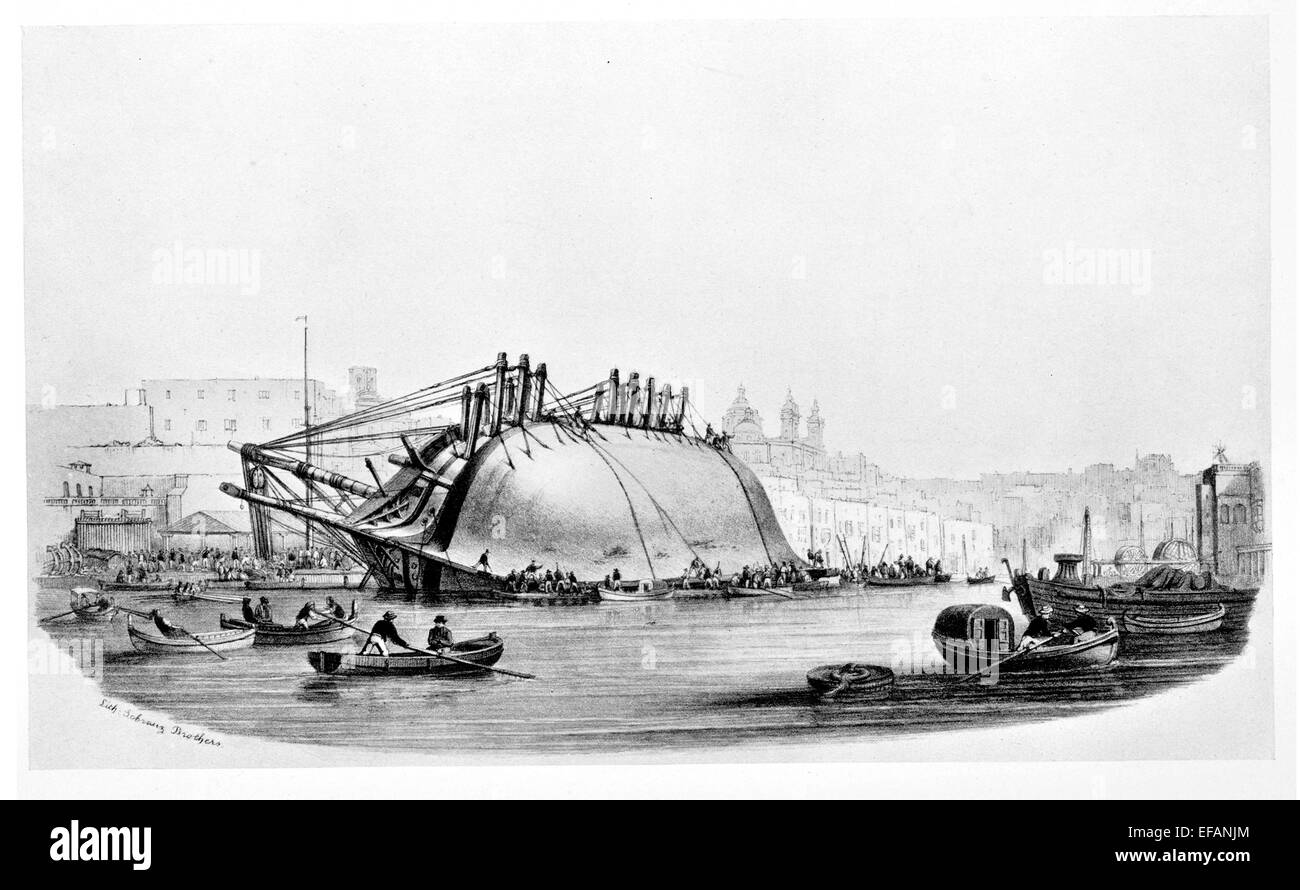 H.M.S. Formidable 84 gun1825 1869 to 1906 training ship Portishead ...