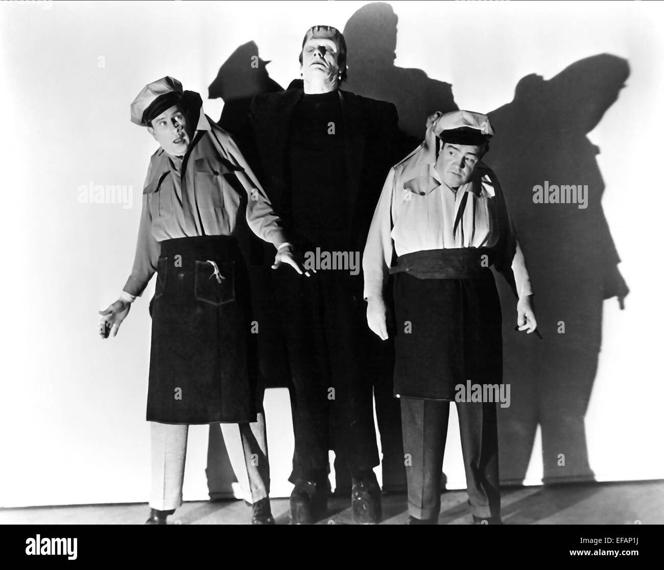 BUD ABBOTT, GLENN STRANGE, LOU COSTELLO, ABBOTT AND COSTELLO MEET ...