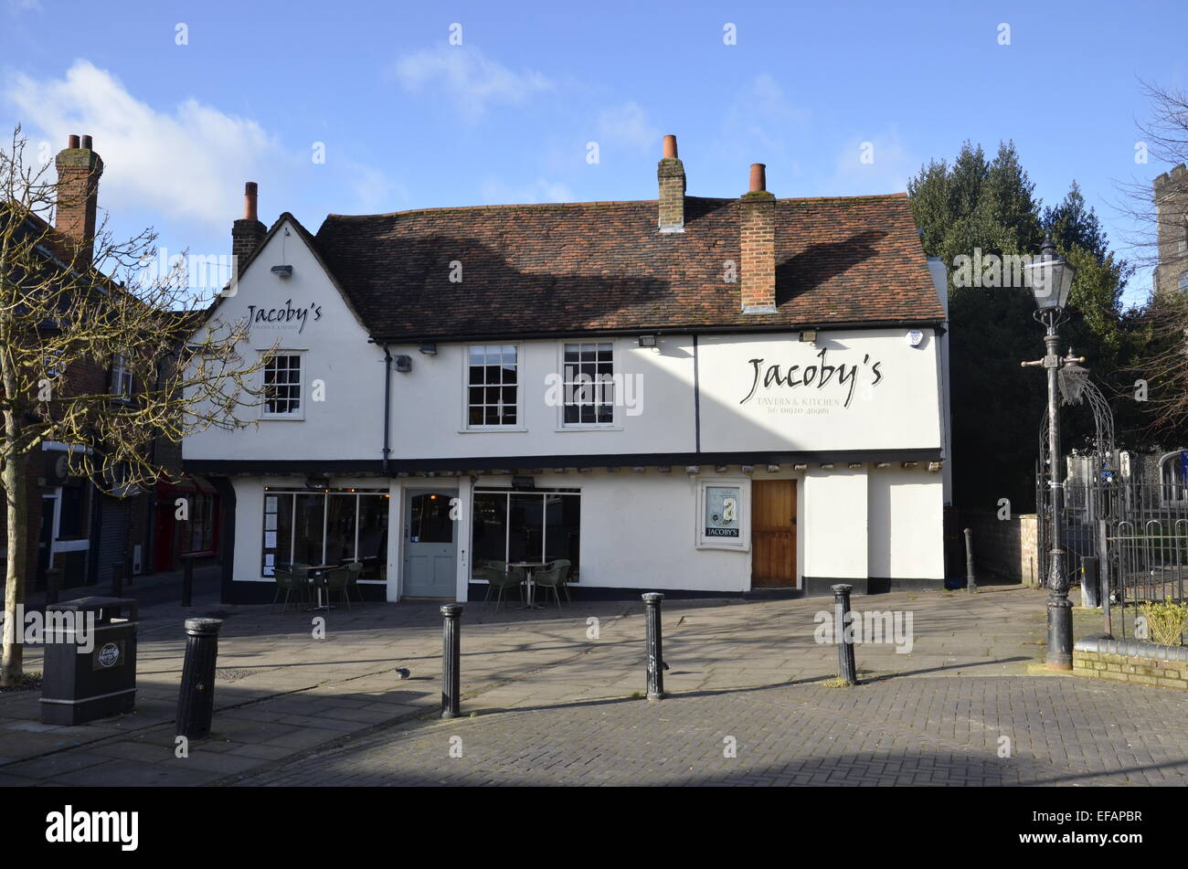 Jacoby's public house in Tudor Square, Ware, Hertfordshire Stock Photo ...