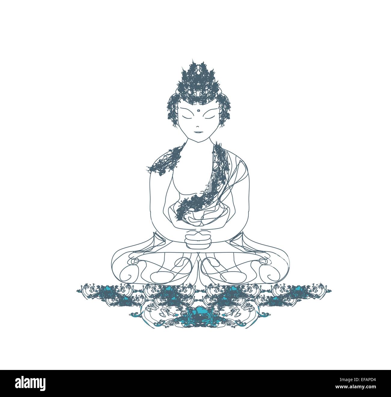 Happy budda Stock Vector Images - Alamy