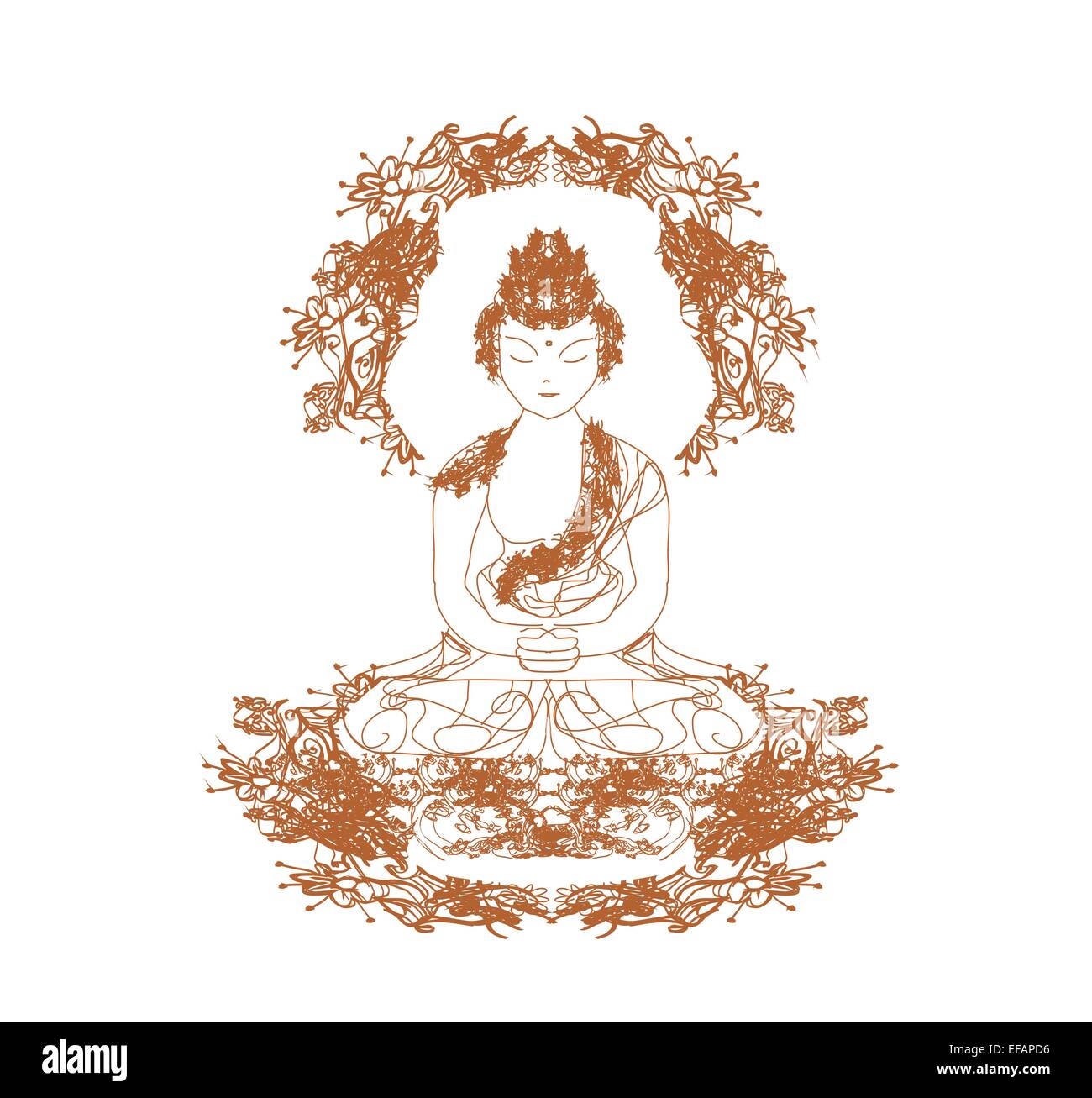 Vector of Chinese Traditional Artistic Buddhism Pattern Stock Vector ...