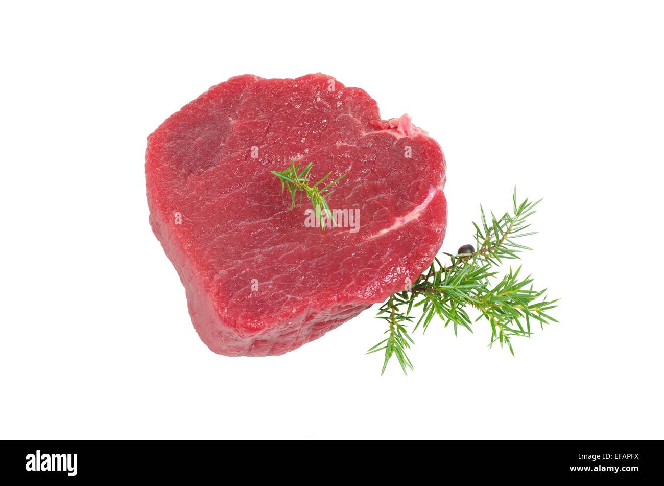 rare raw steak on a white background Stock Photo - Alamy