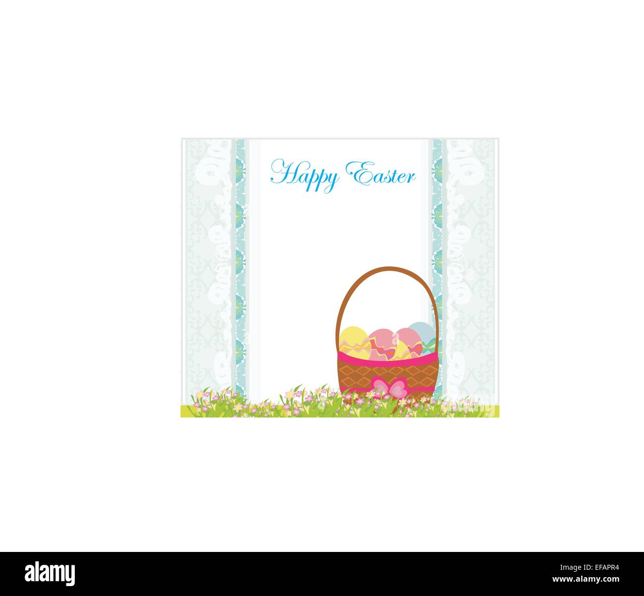 Colorful easter eggs narcissus Cut Out Stock Images & Pictures - Alamy