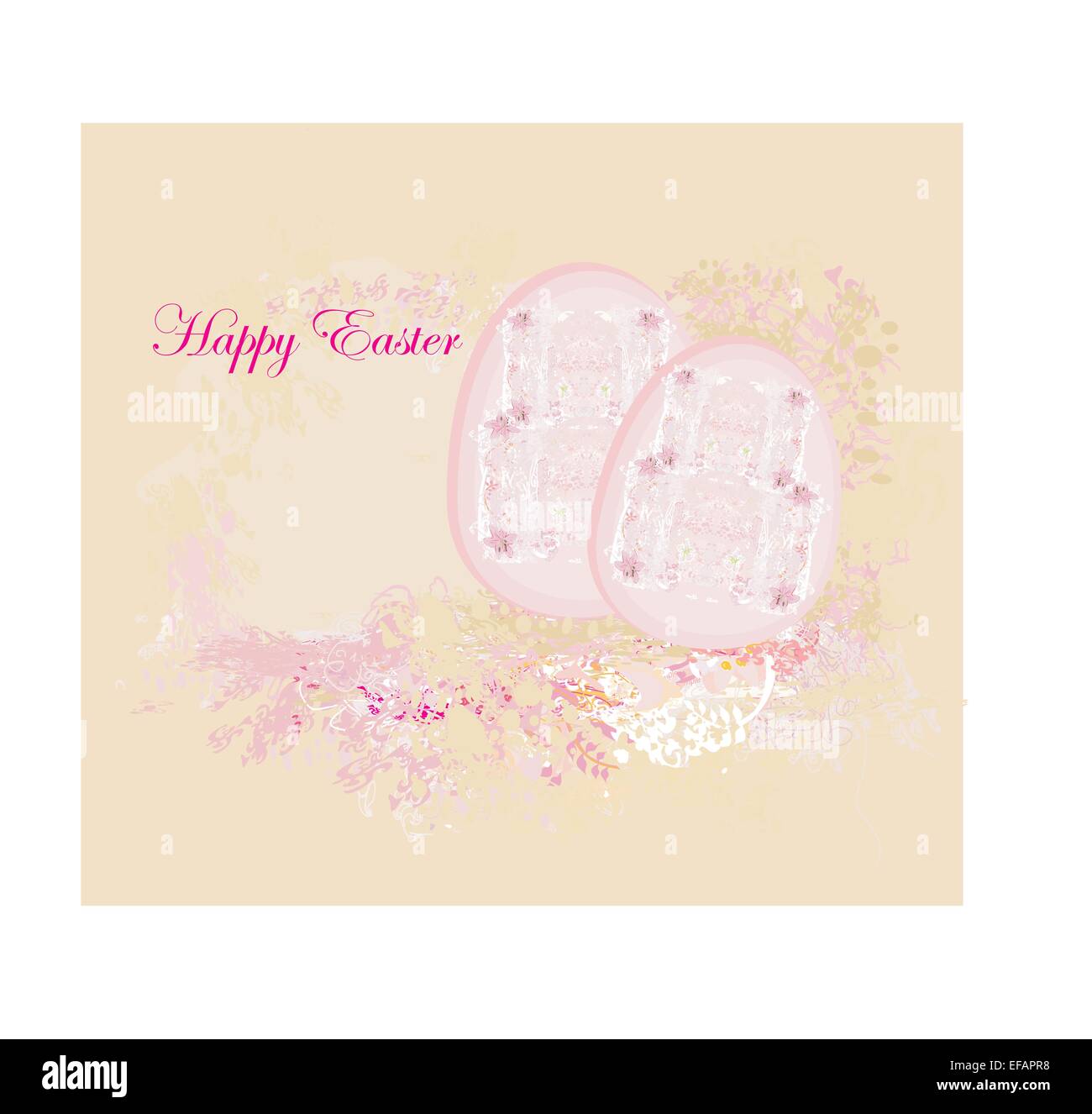 Easter Egg On floral Abstract Background Stock Vector Image & Art - Alamy