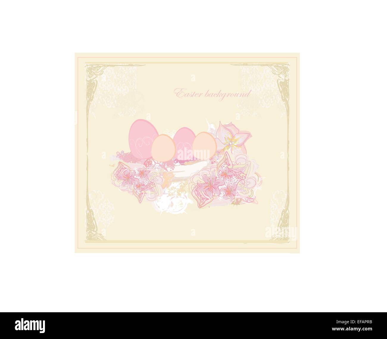 Easter Egg On Grunge Background card Stock Vector Image & Art - Alamy