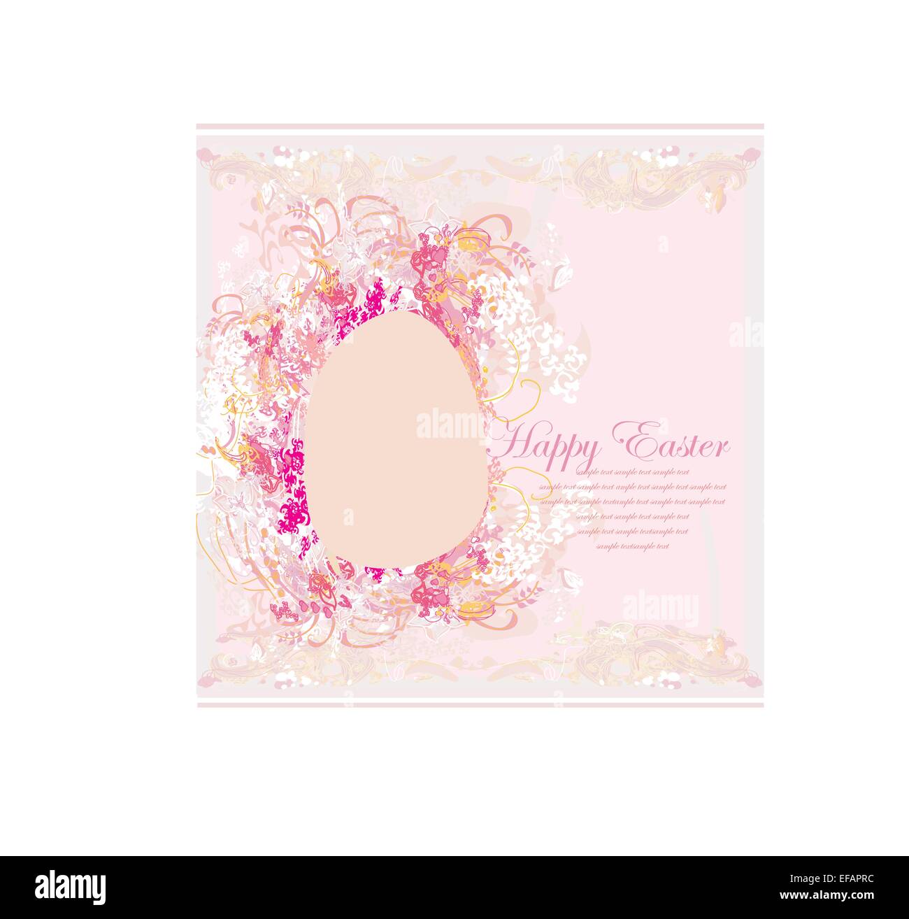 Easter Egg On Grunge Background card Stock Vector Image & Art - Alamy