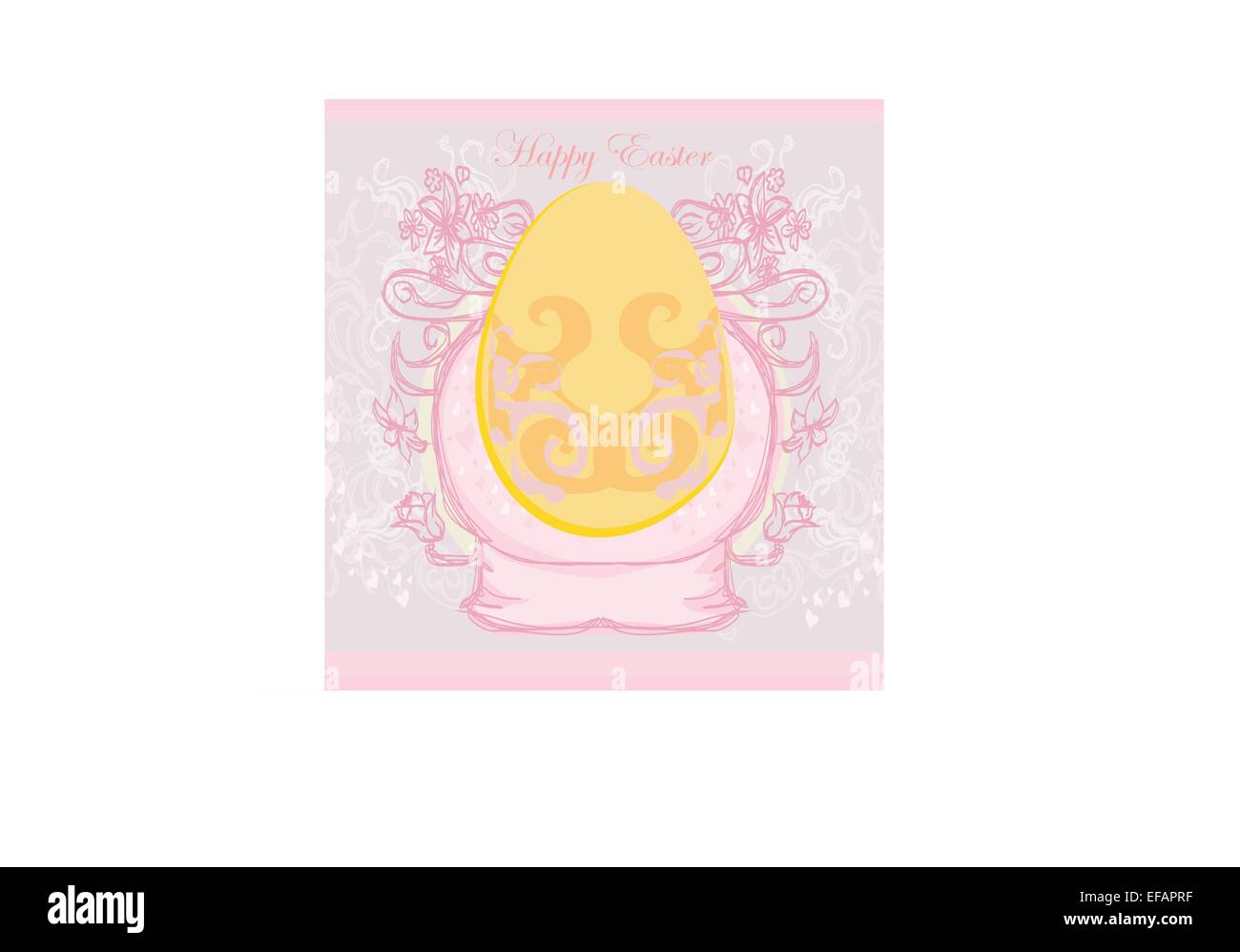 Easter Egg On floral Abstract Background Stock Vector Image & Art - Alamy