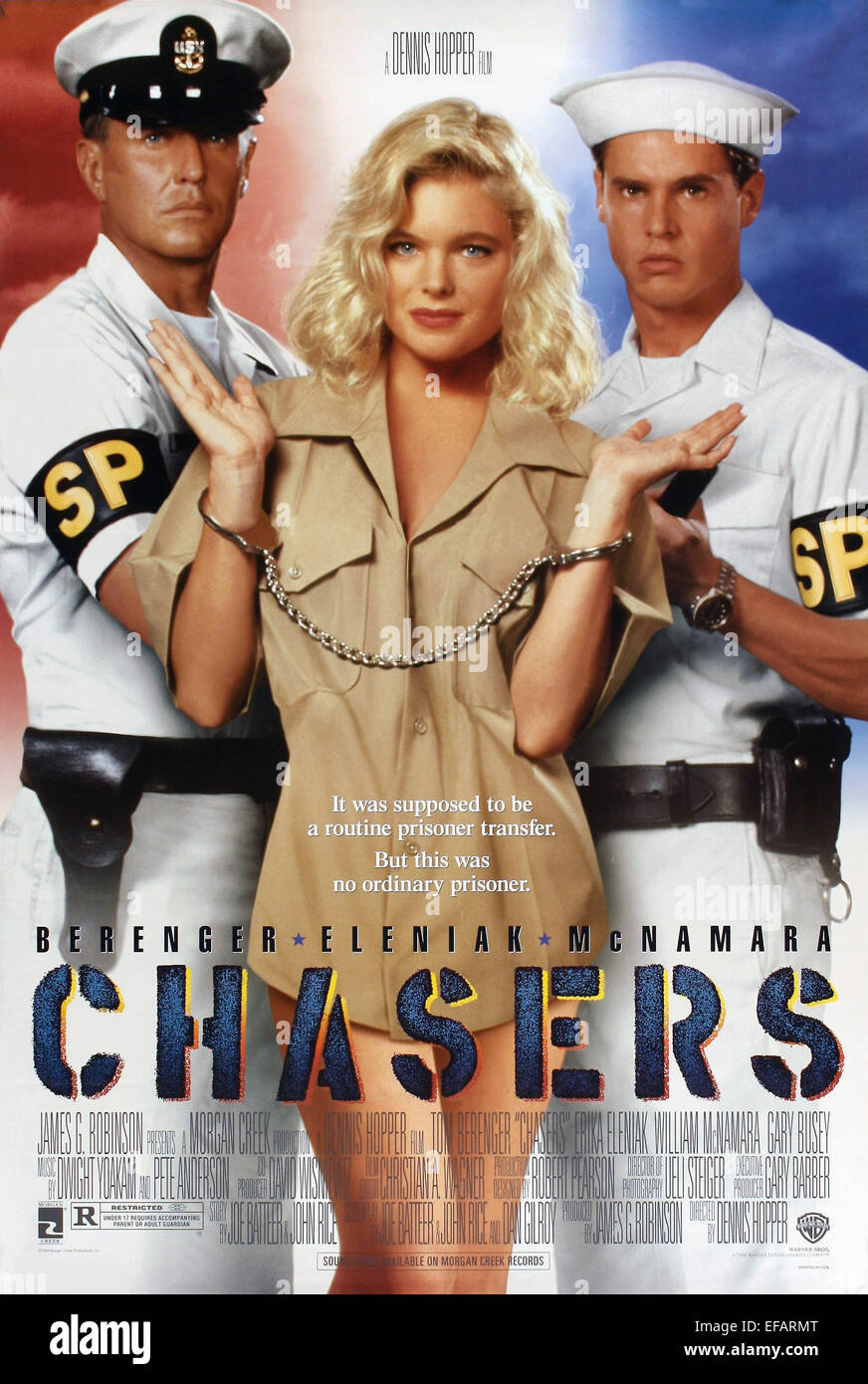 TOM BERENGER ERIKA ELENIAK & WILLIAM MCNAMARA POSTER CHASERS (1994 ...