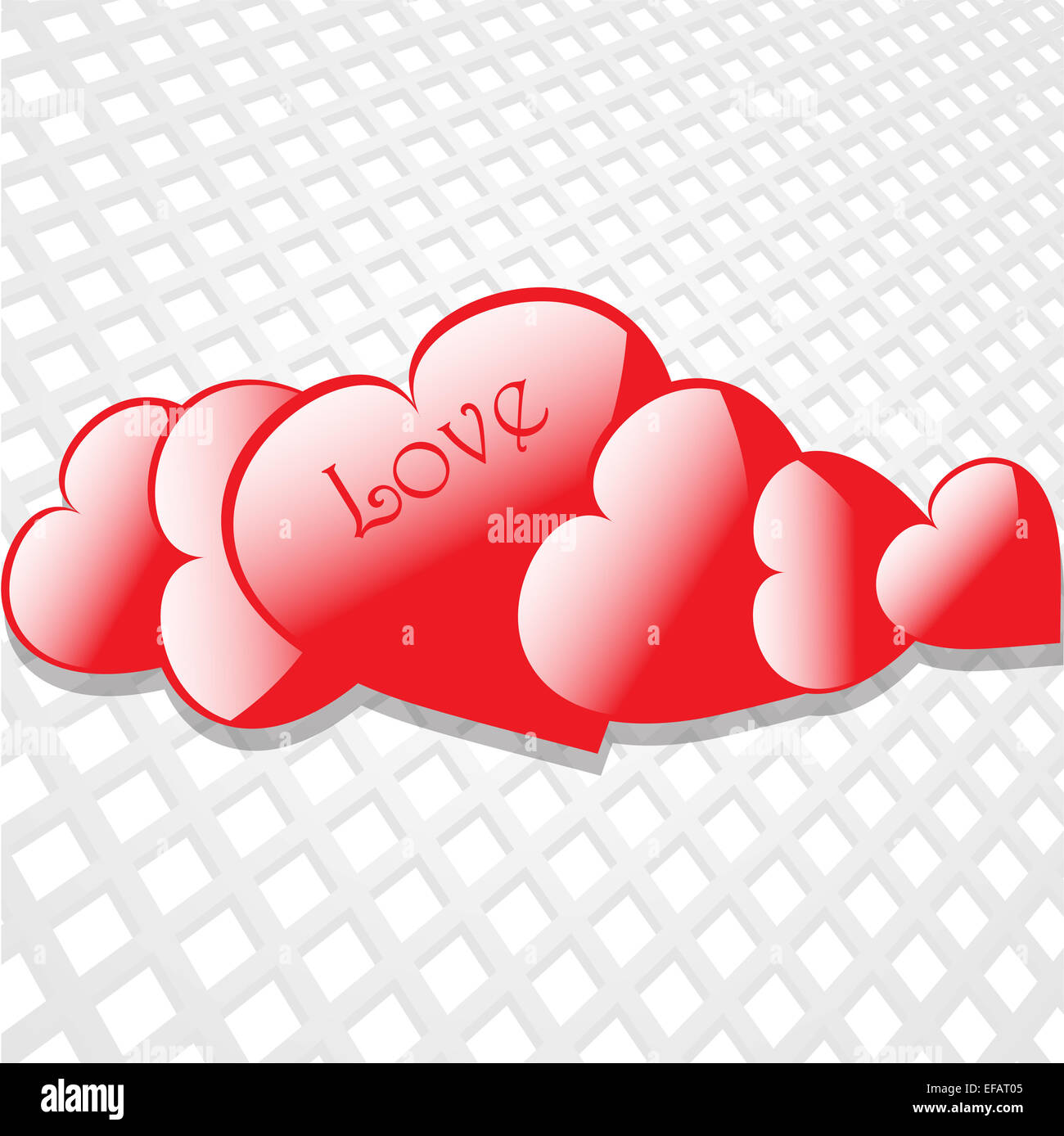 Red hearts text flying hi-res stock photography and images - Alamy