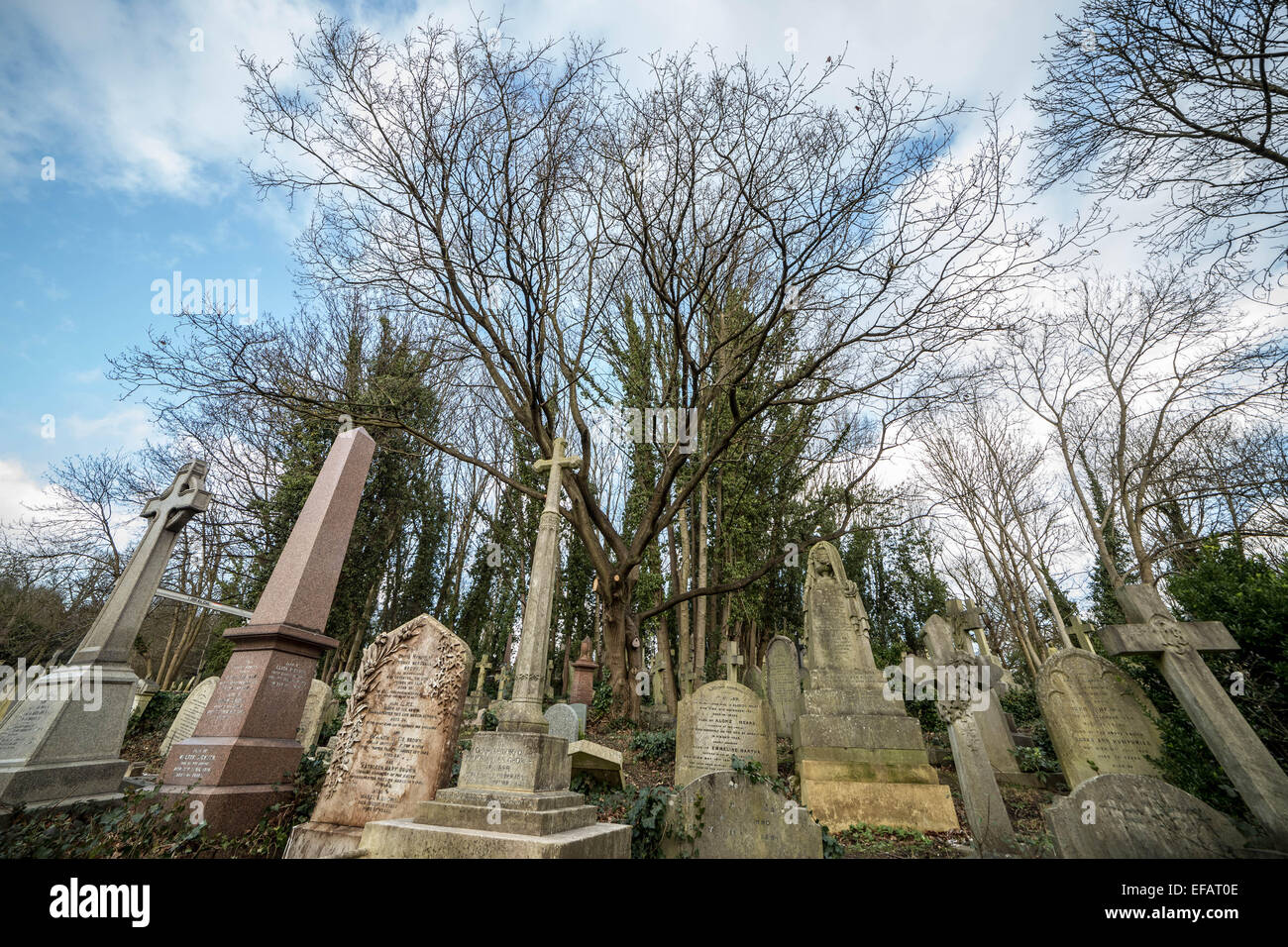 Highgate Cemetery (east) in North London, UK Stock Photo - Alamy