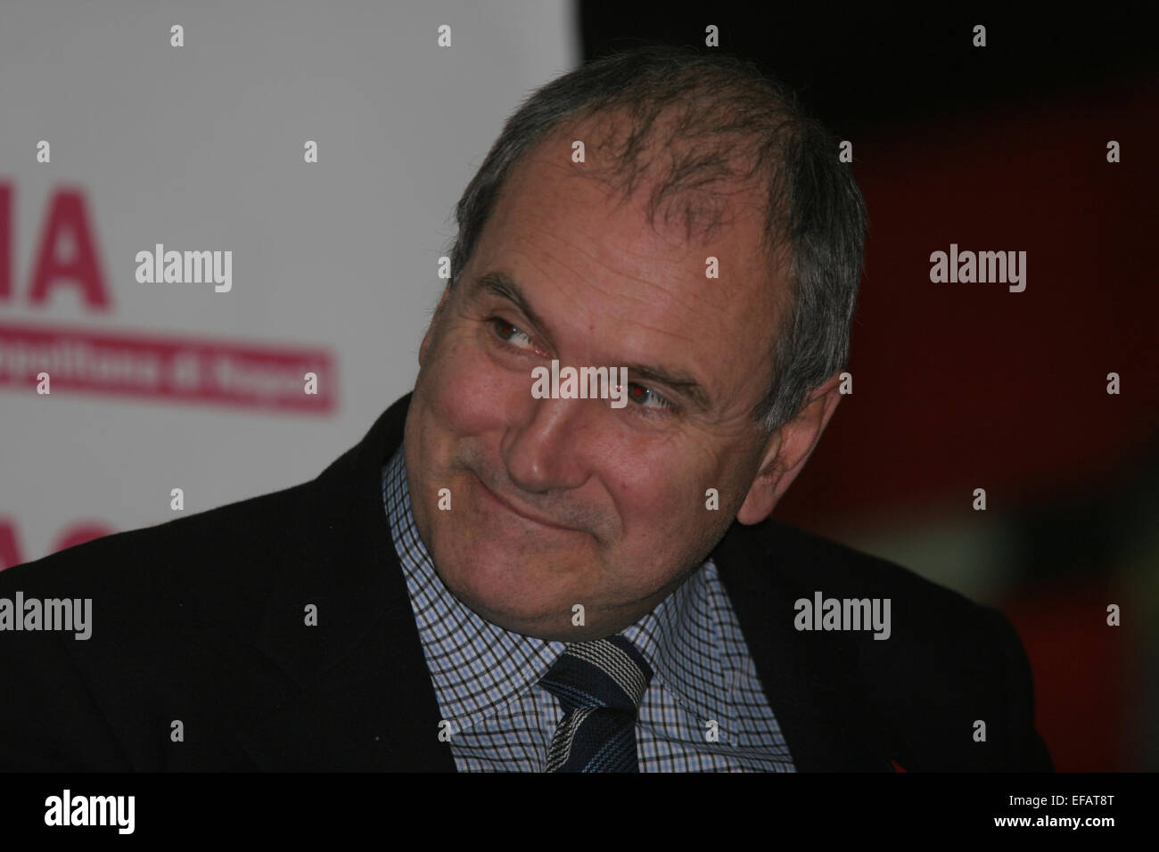 Paolo Ferrero during the presentation of the book "La Truffa del Debito ...